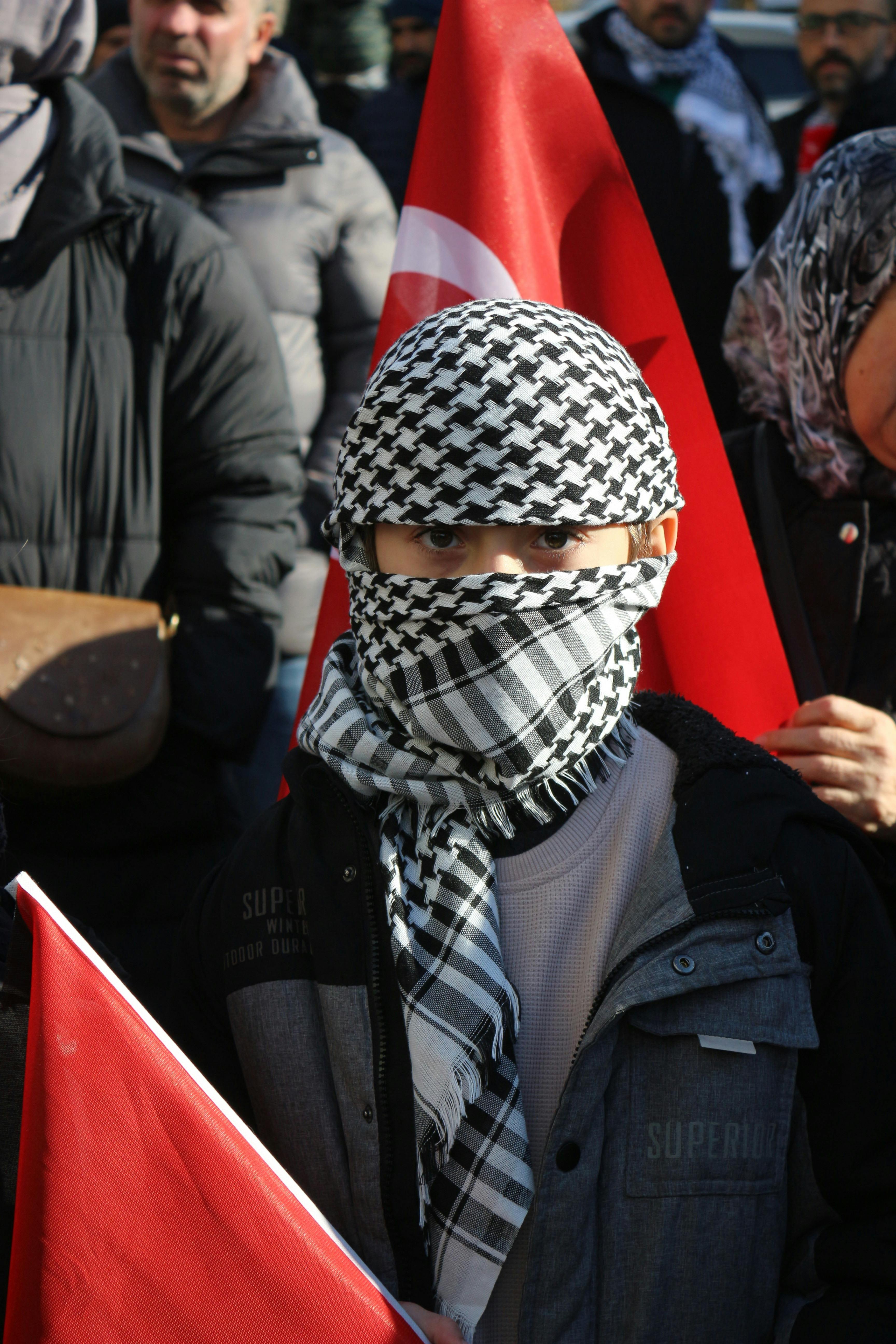 Boy in Buff and Shawl · Free Stock Photo