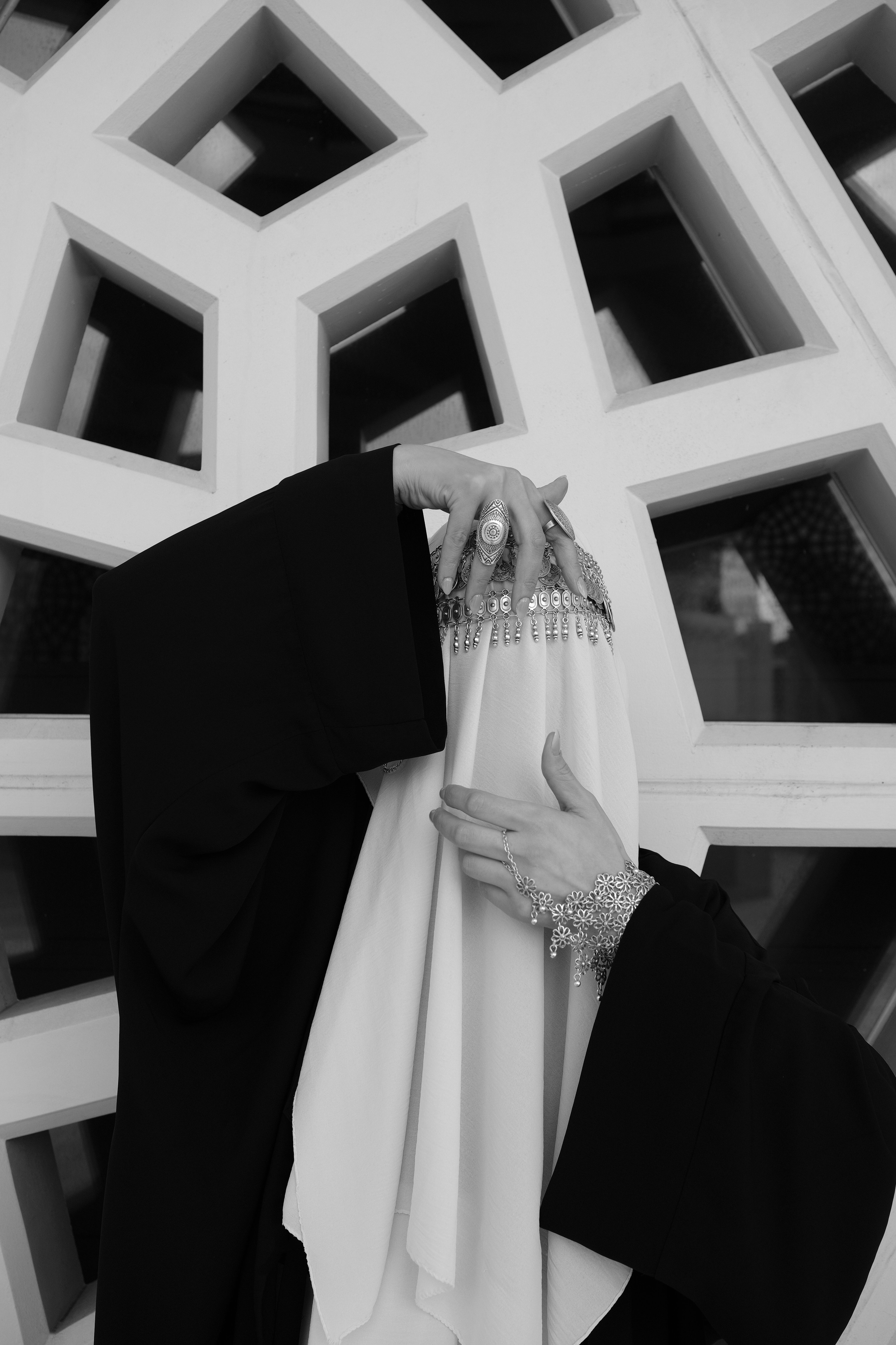 Woman in Burka Posing with Jewelry · Free Stock Photo