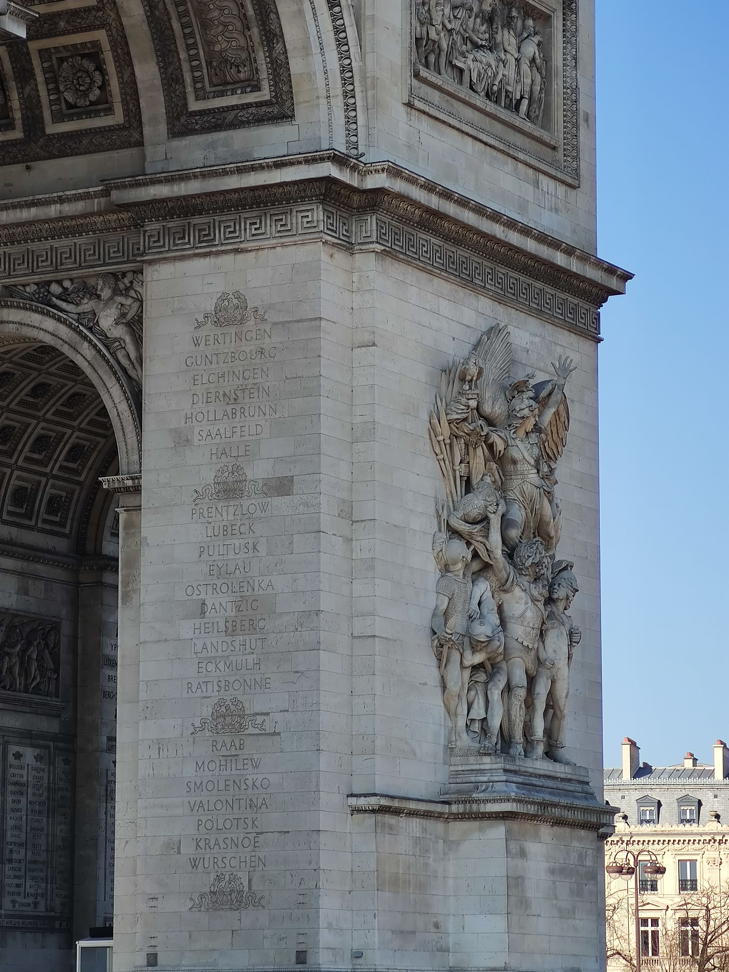 Bas Relief on the Triumphal Arch in Paris · Free Stock Photo
