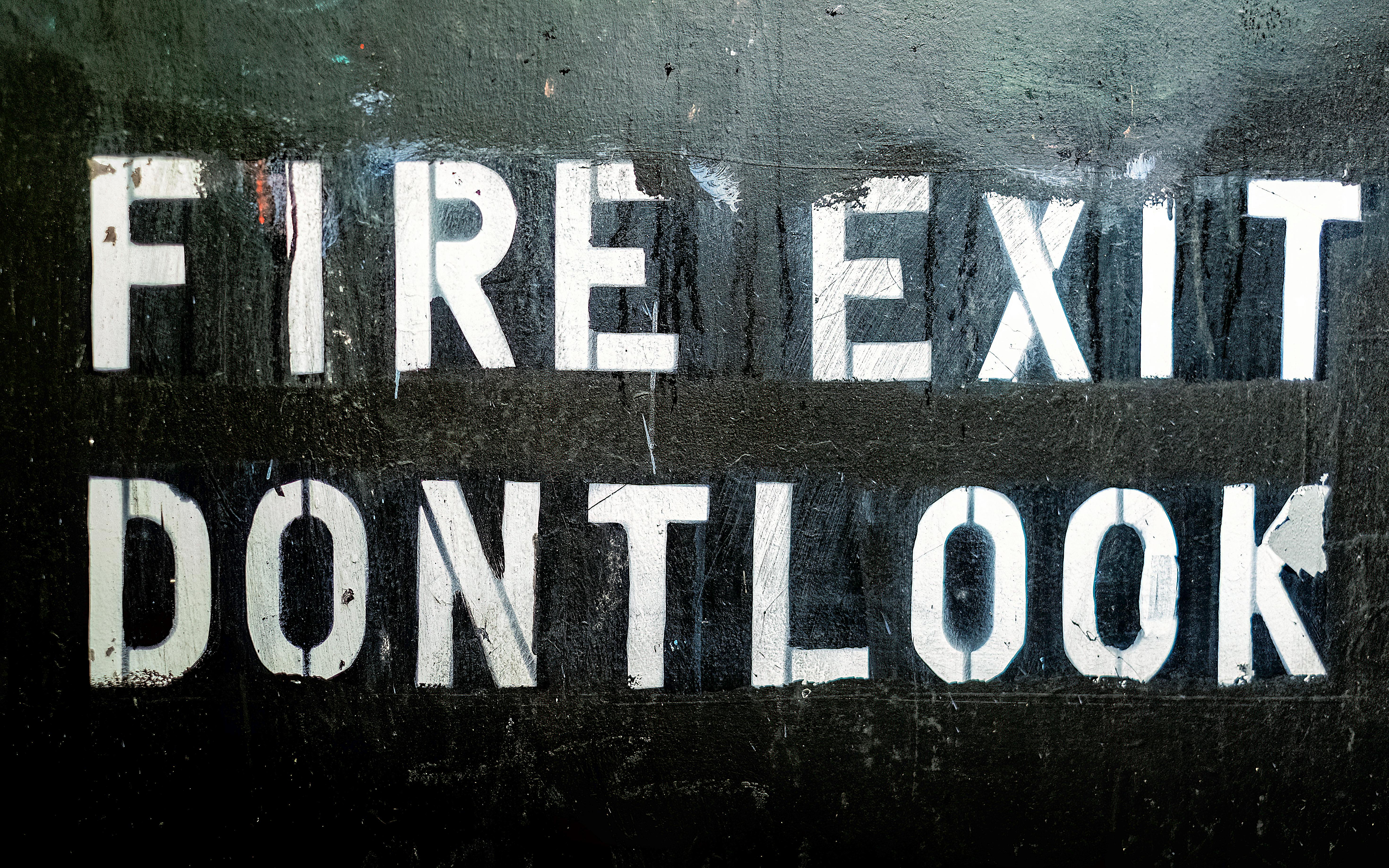 Fire Exit Signage · Free Stock Photo