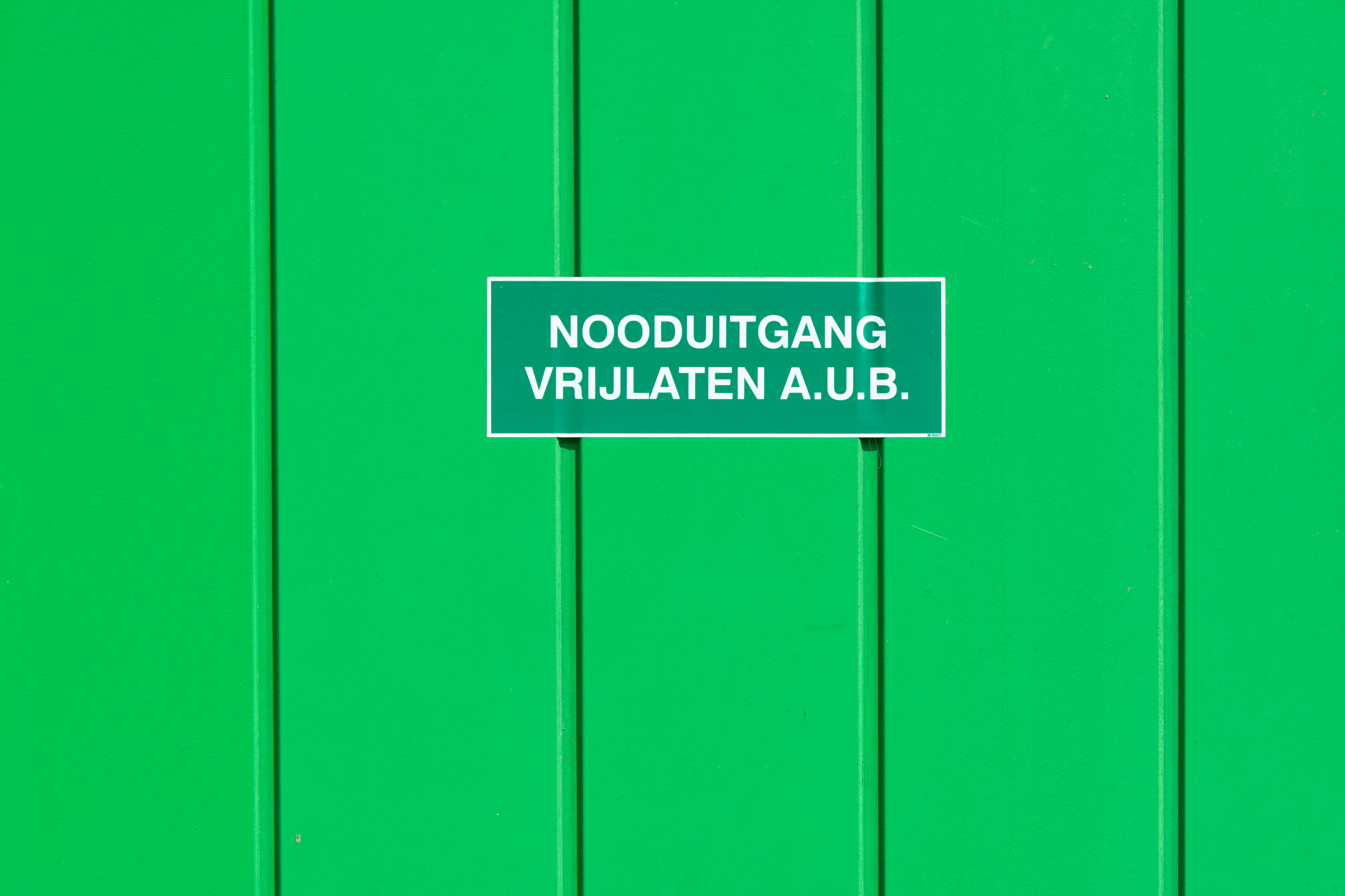 Fire Exit Signage · Free Stock Photo