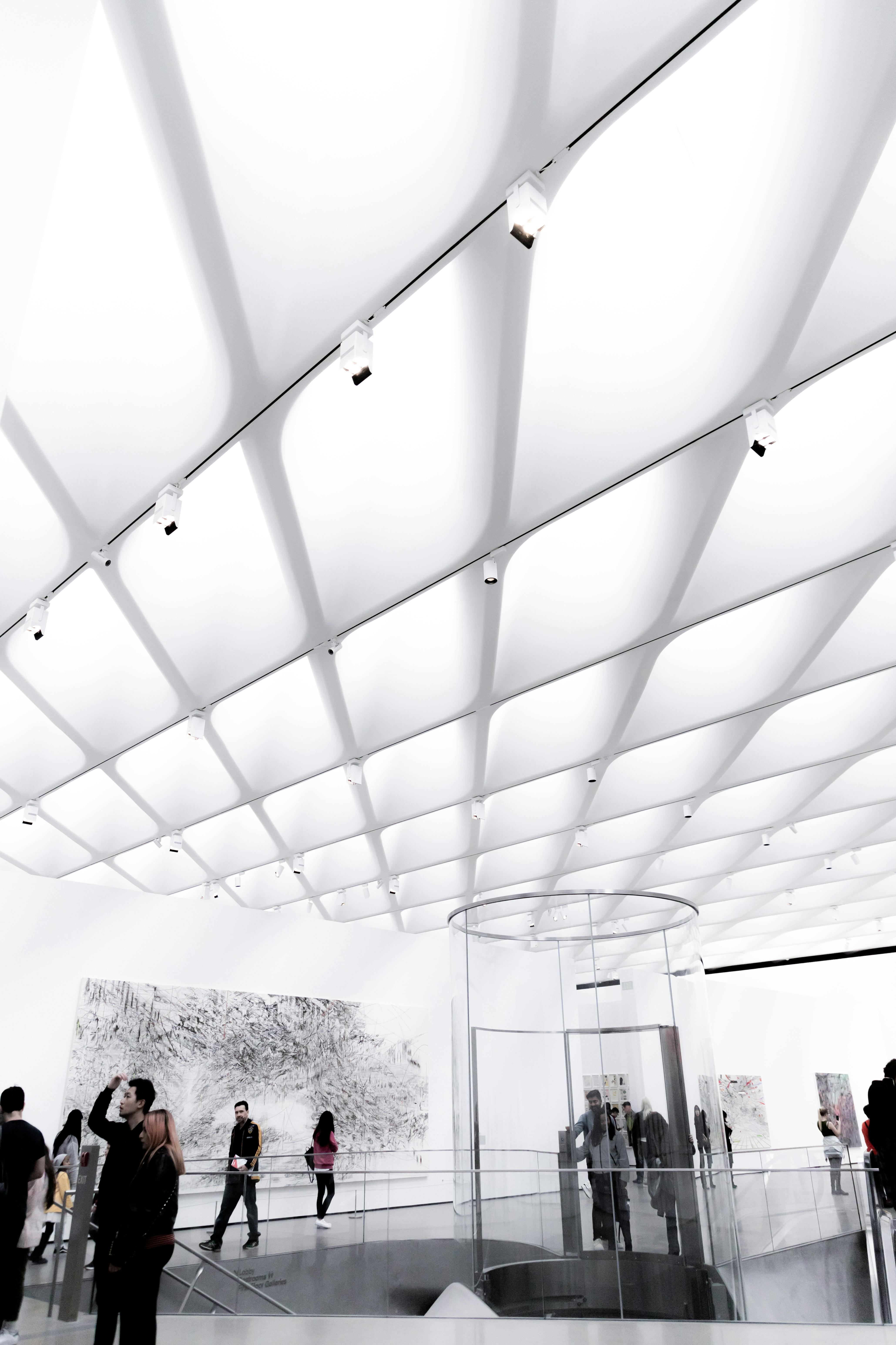 Museum Corridor with Glass Ceiling · Free Stock Photo