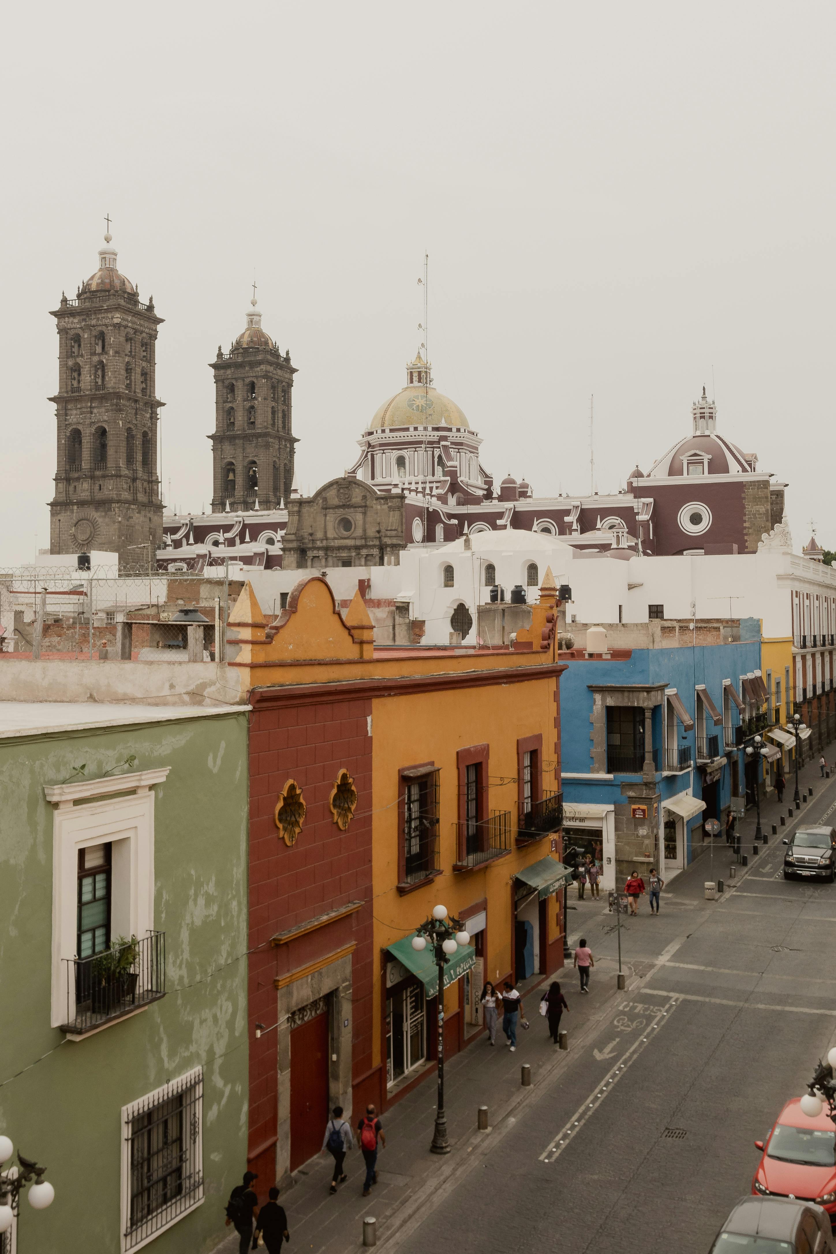 View on a Street in Mexico City at Sunset · Free Stock Photo