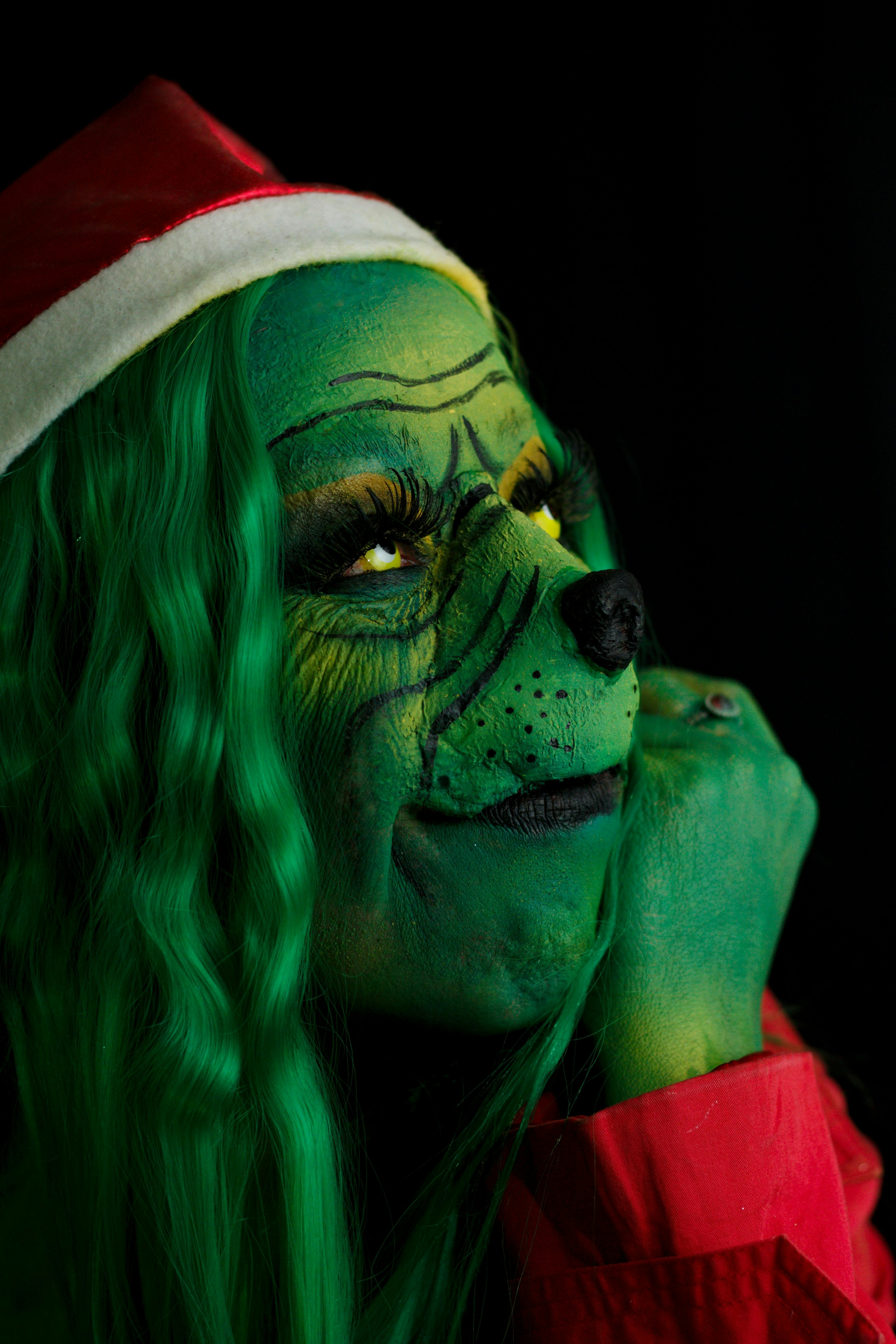 Portrait of Thinking Grinch · Free Stock Photo