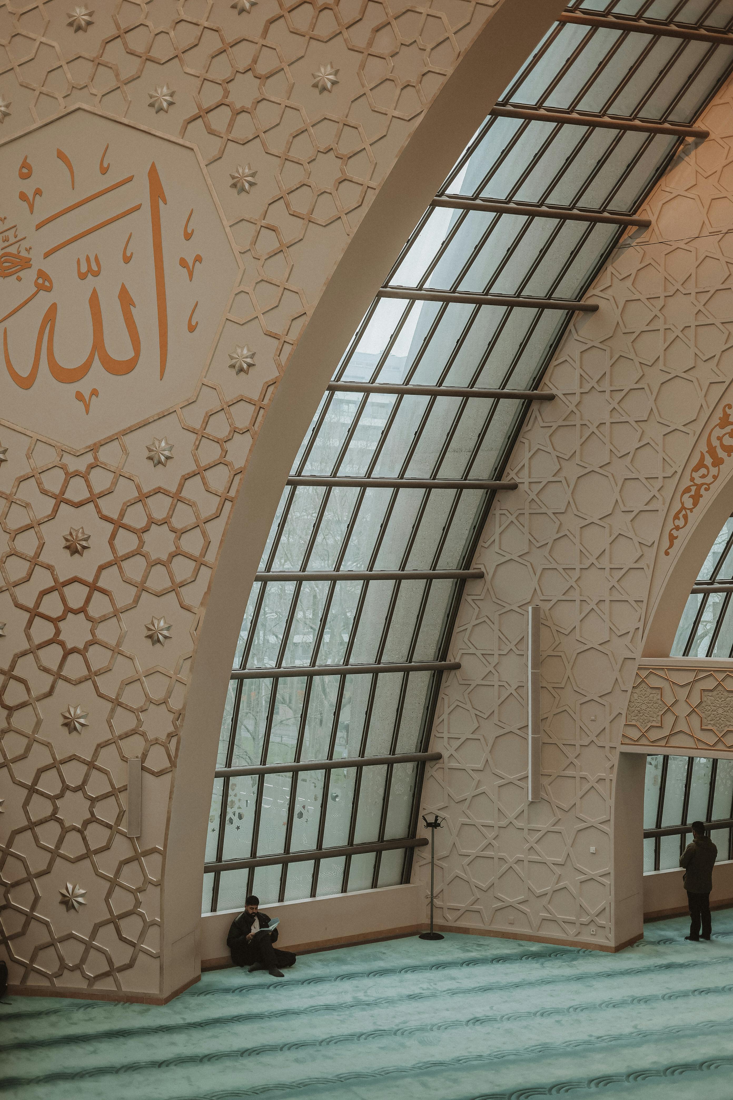 Arched Window in Cologne Central Mosque · Free Stock Photo