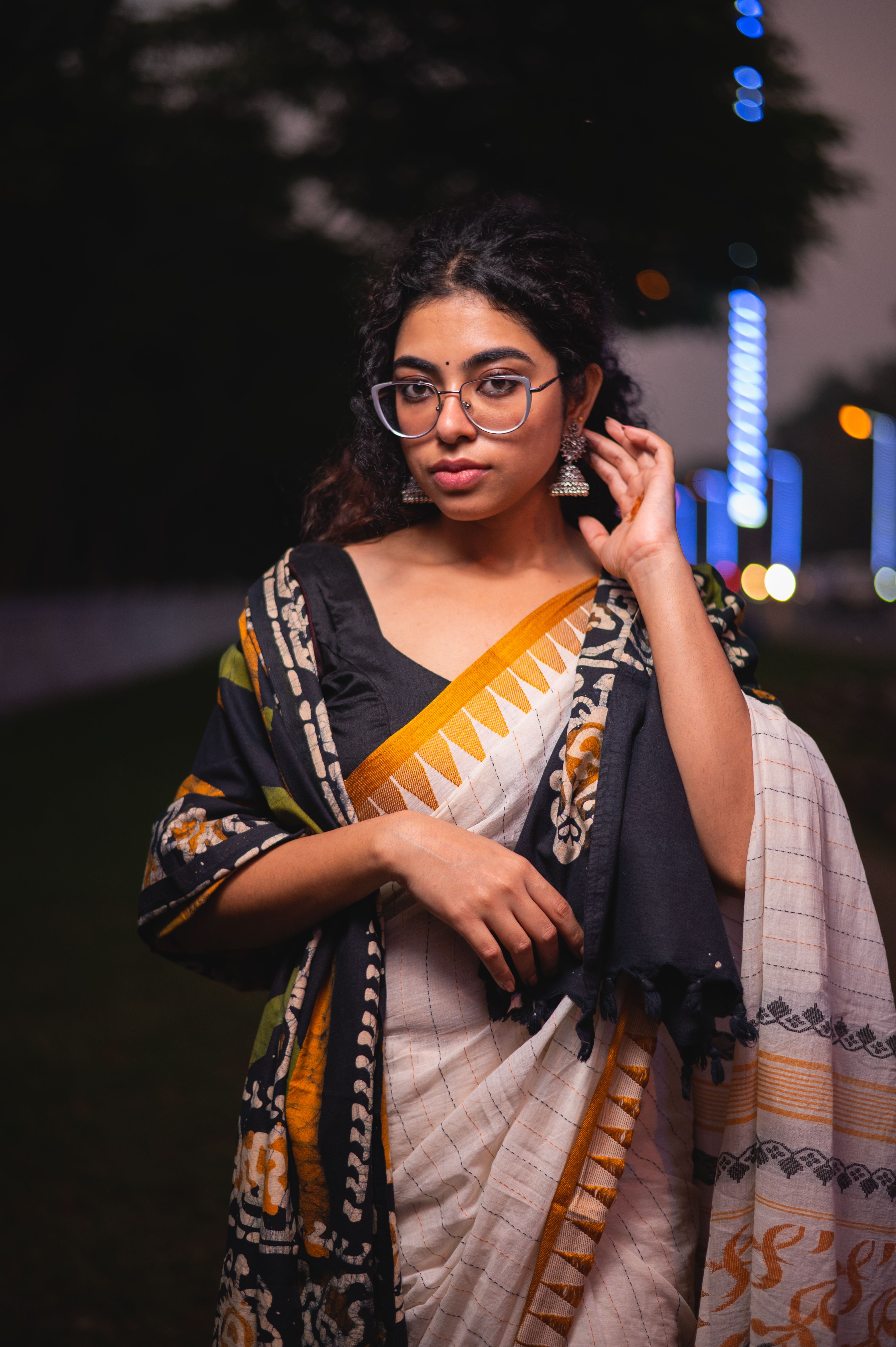 A Woman in Red Saree Dancing a Traditional Dance · Free Stock Photo