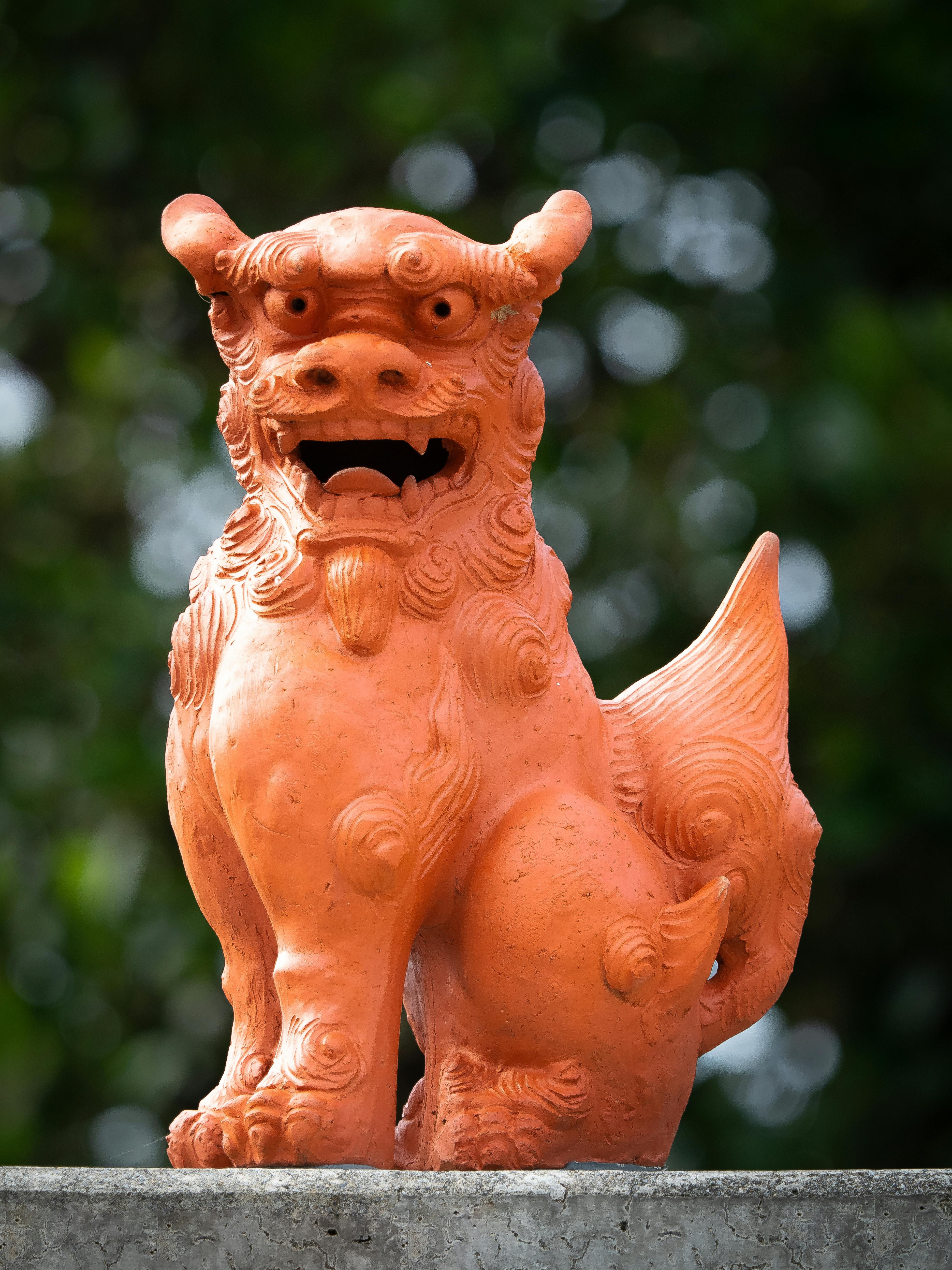 Ceramic Traditional Japanese Dog Statue · Free Stock Photo
