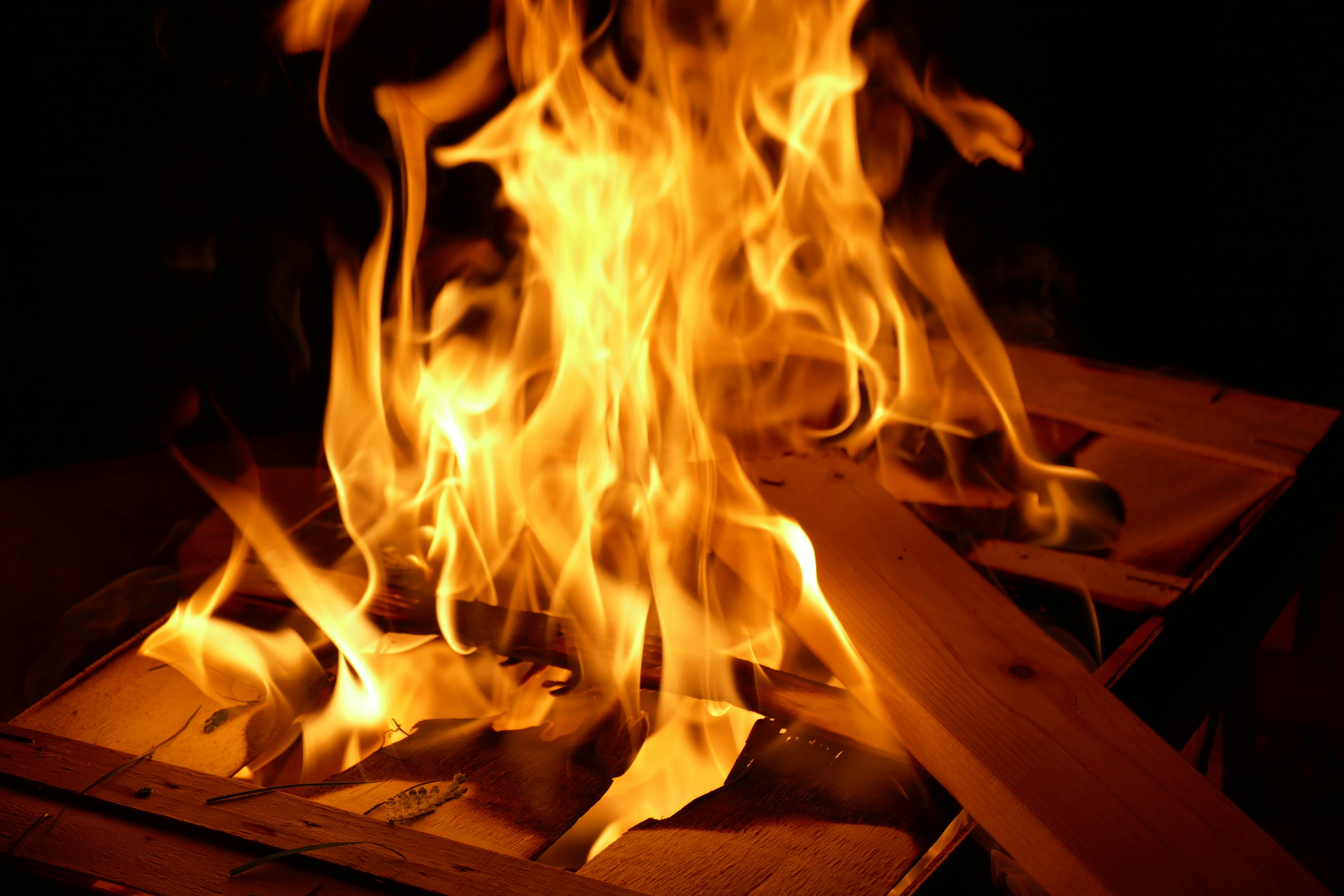 Close Up of Wood Burning · Free Stock Photo