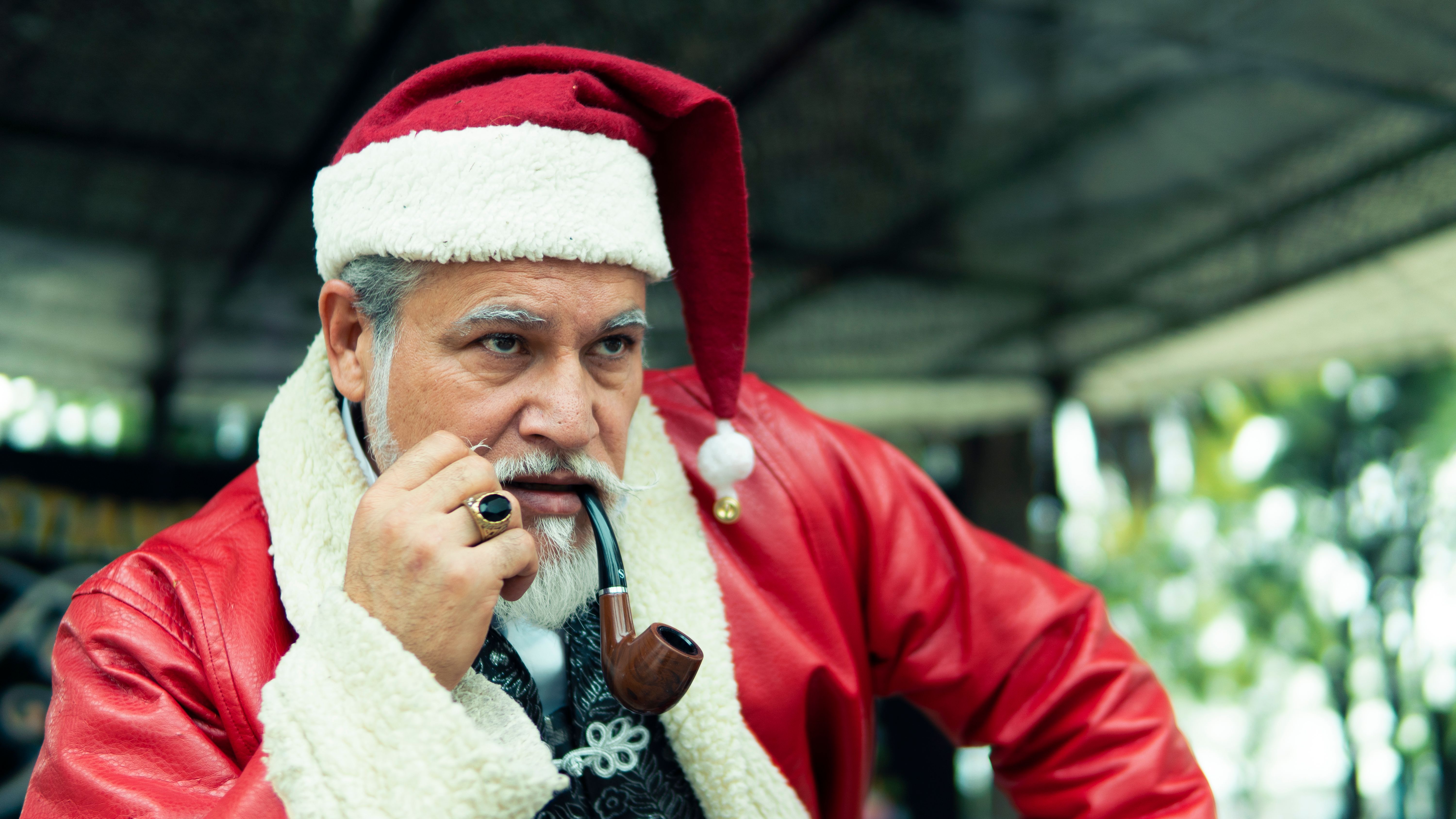 Santa Claus with Pipe · Free Stock Photo