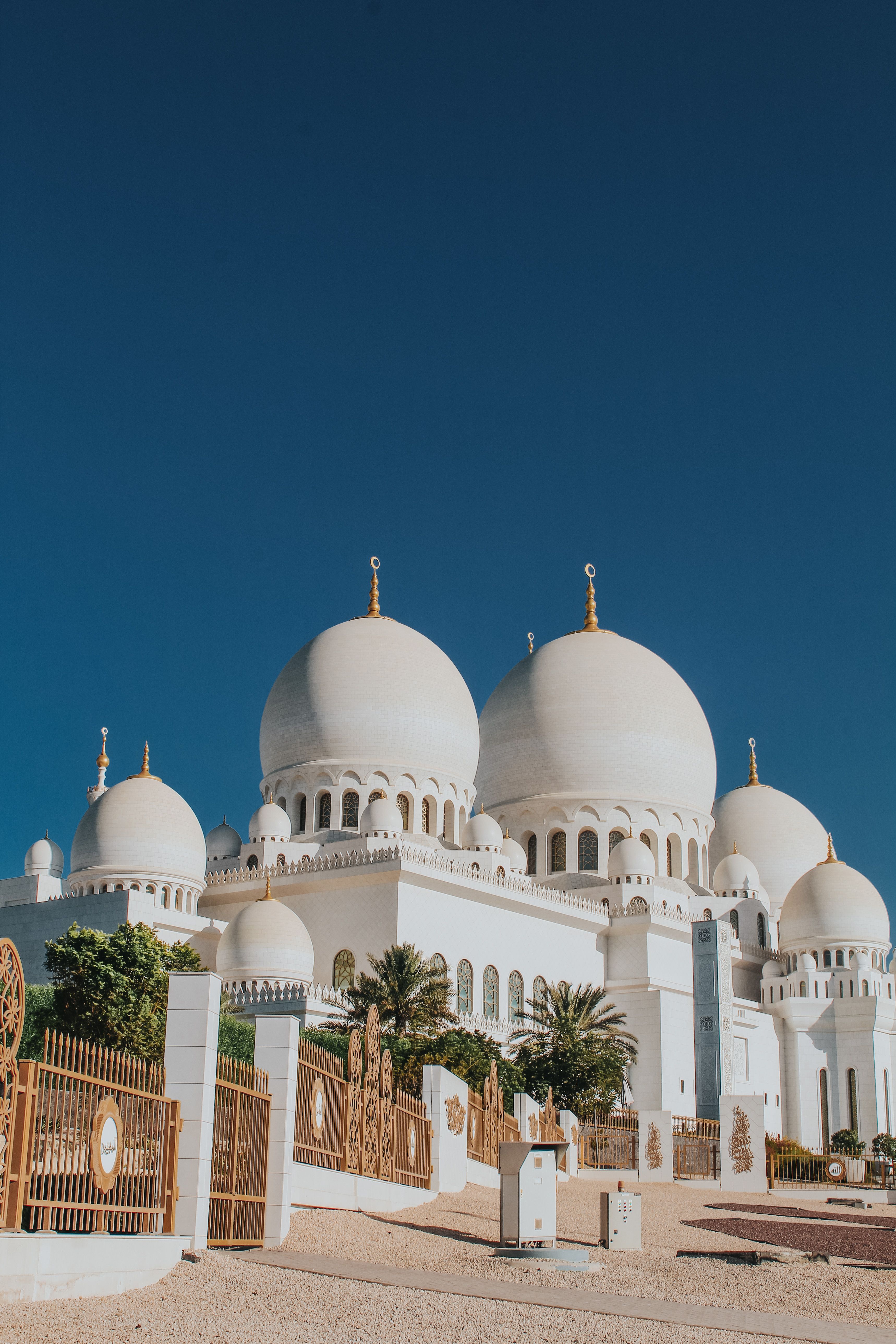 Photo gratuite de abu dhabi, cheikh zayed grande mosquée, émirats ...
