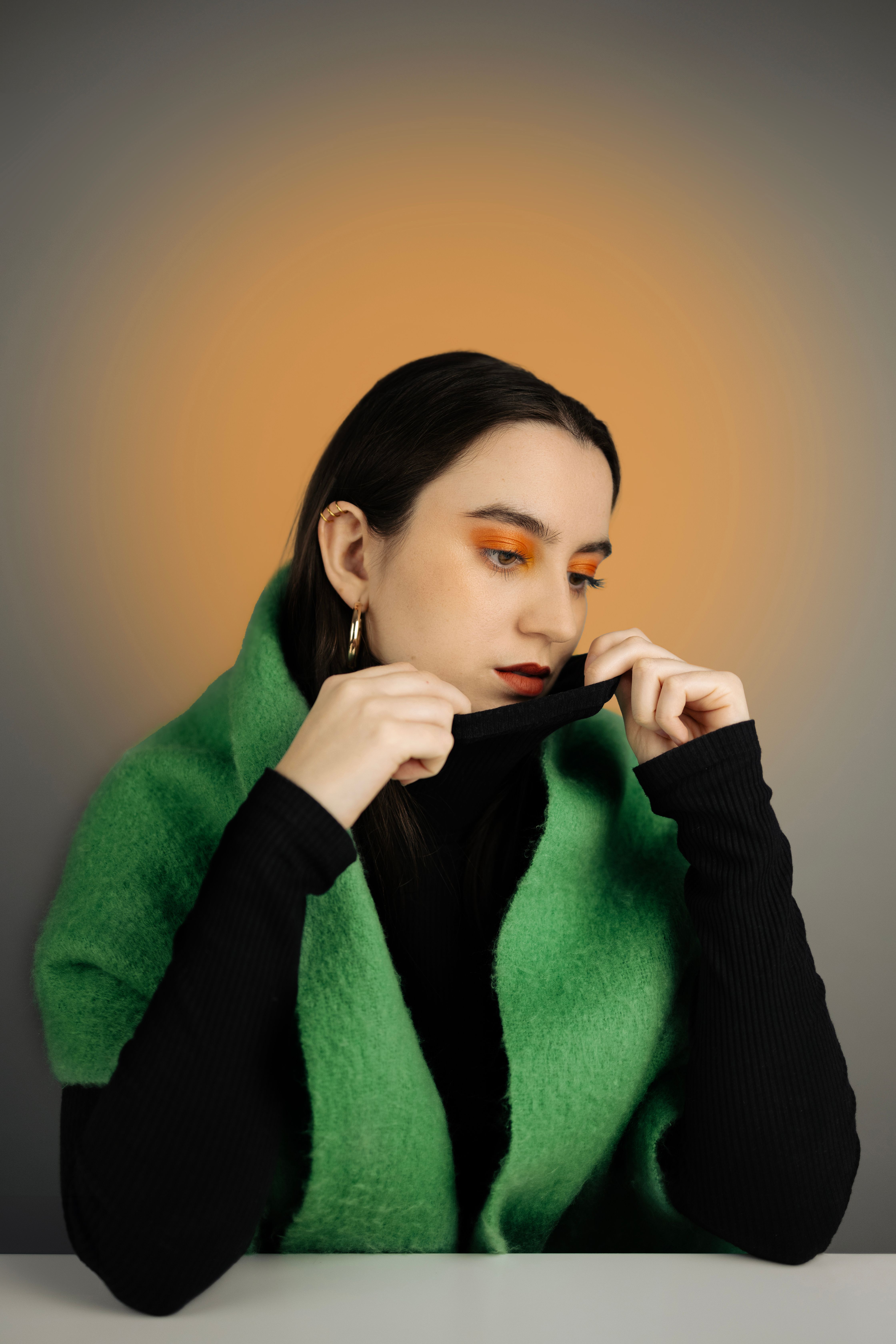 Portrait of Woman Wearing Green Jacket · Free Stock Photo