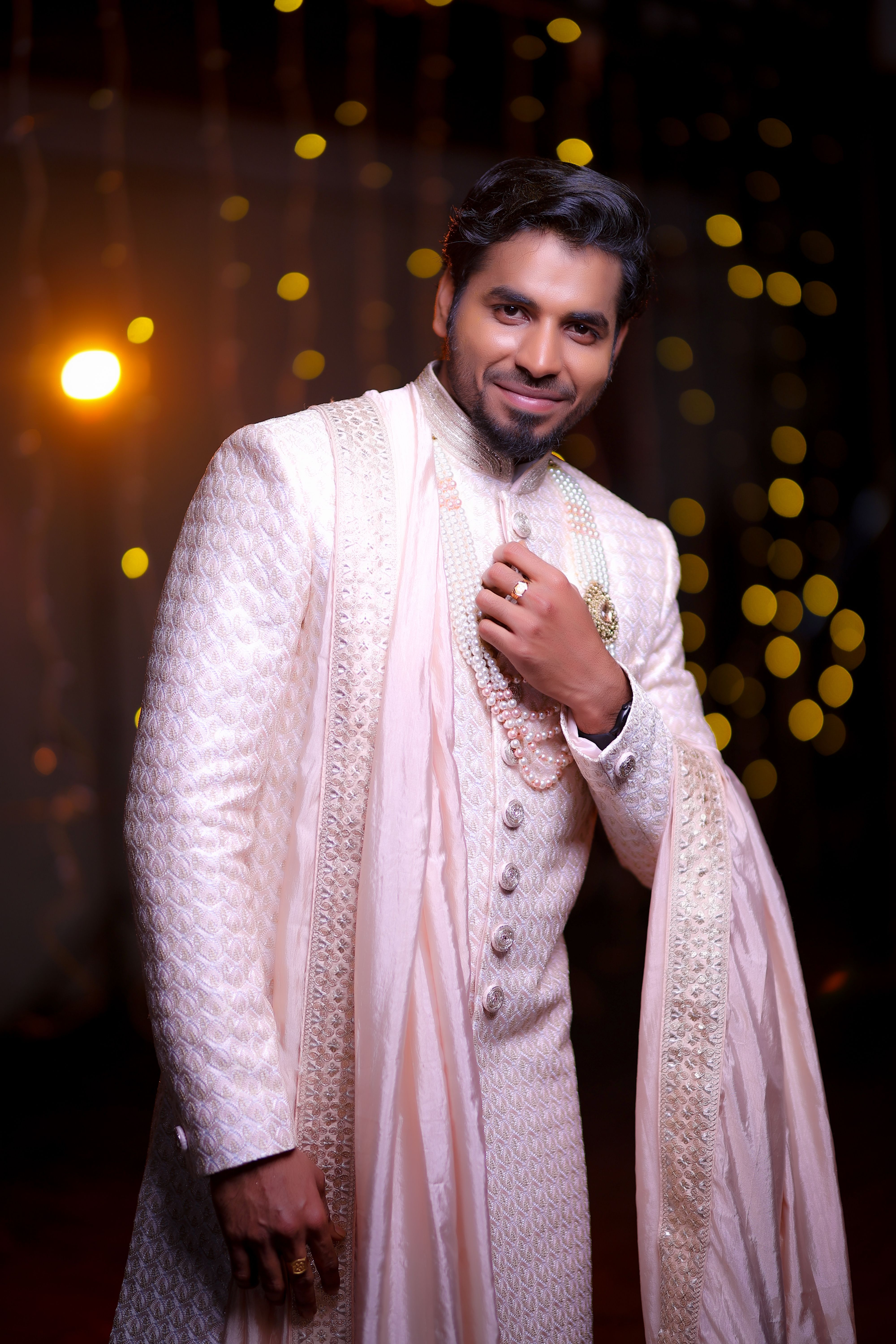 Man Dressed in White Sherwani · Free Stock Photo
