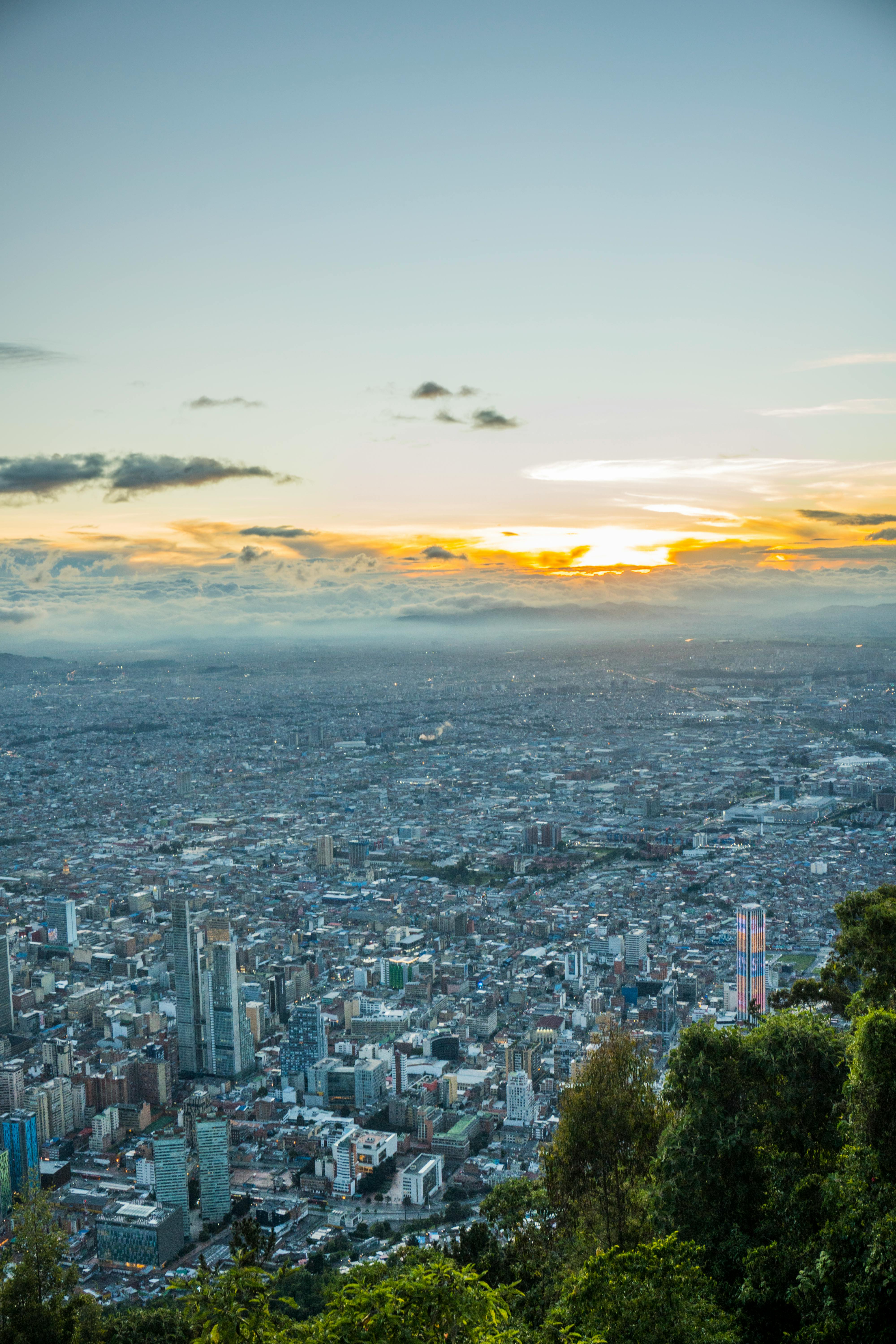 View of Bogota During Sunset · Free Stock Photo