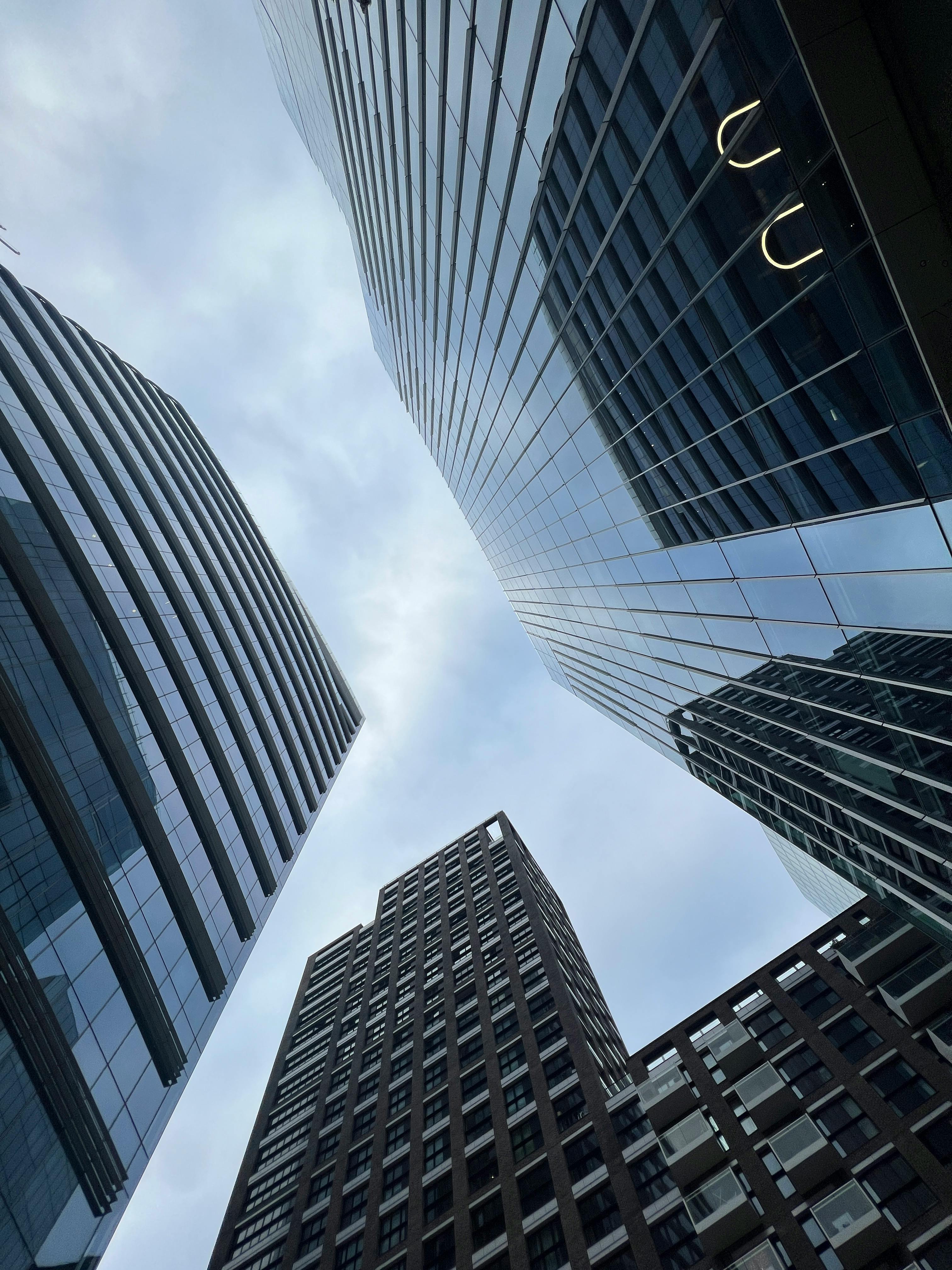 Walls of Skyscrapers in Downtown · Free Stock Photo