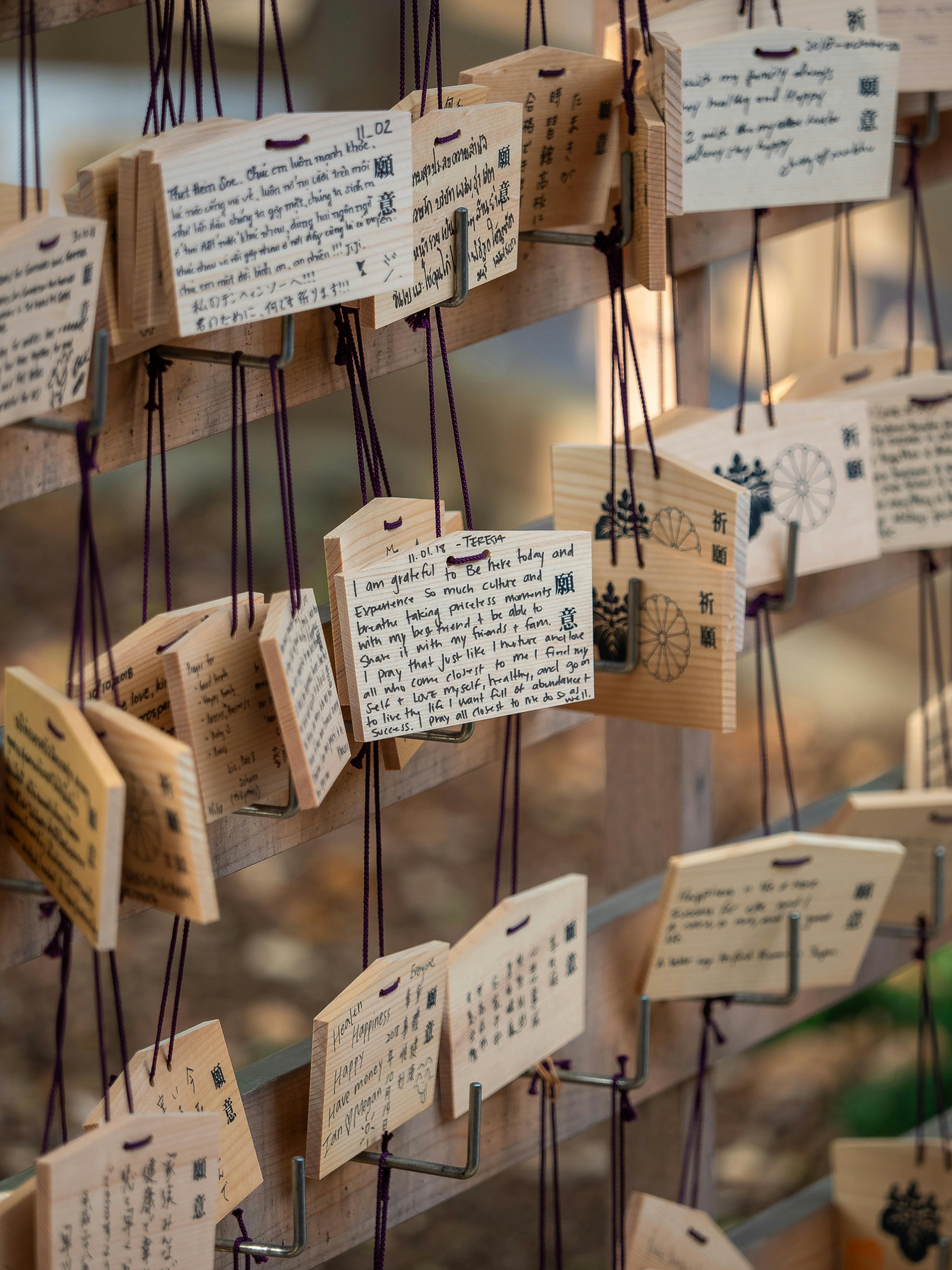 Wooden Notes on Boards · Free Stock Photo