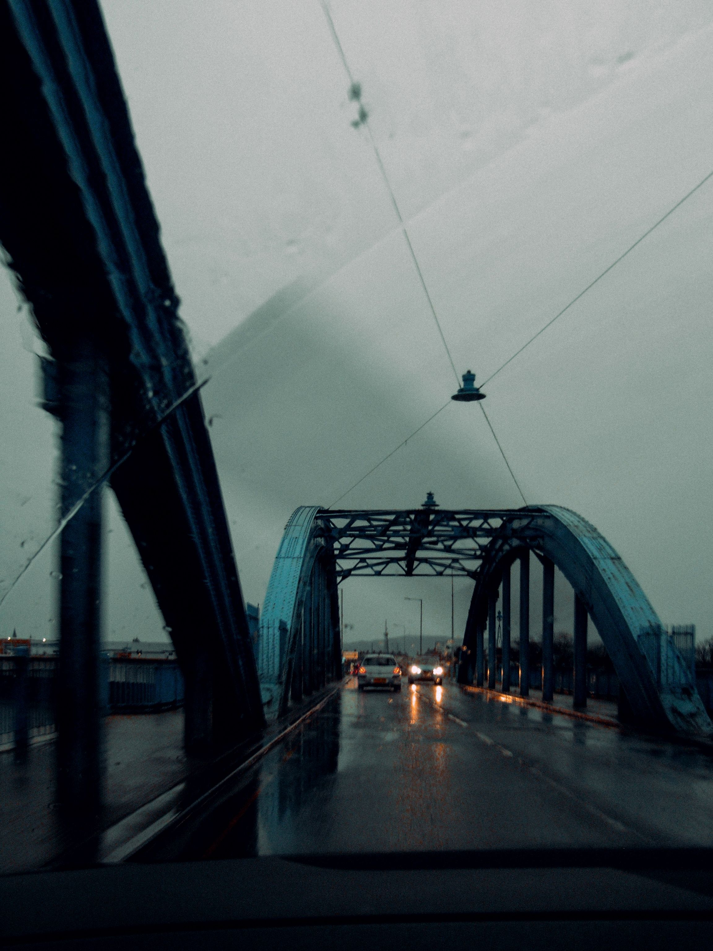 Street on Bridge in Rain · Free Stock Photo