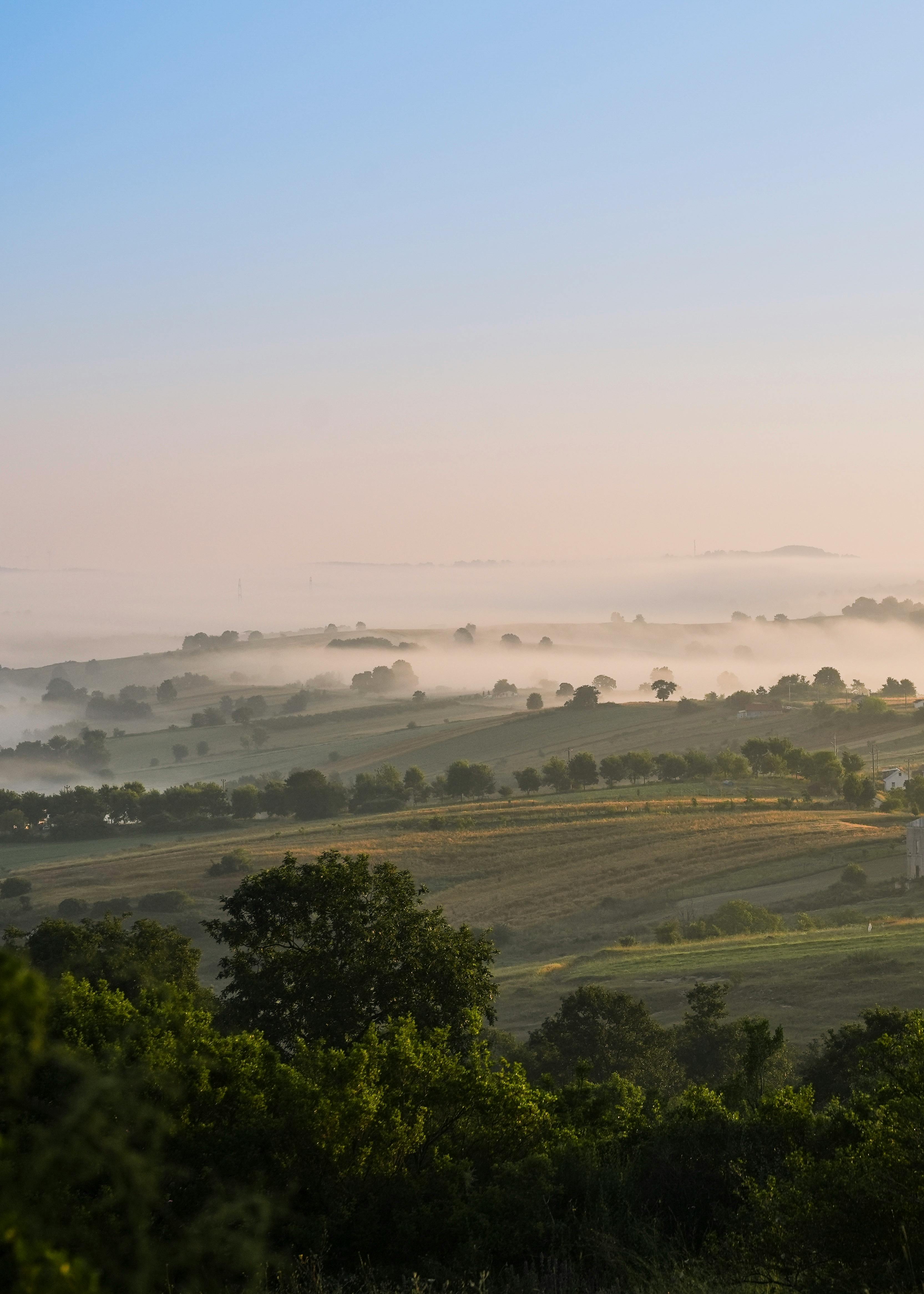 Landscape of Green Countryside · Free Stock Photo