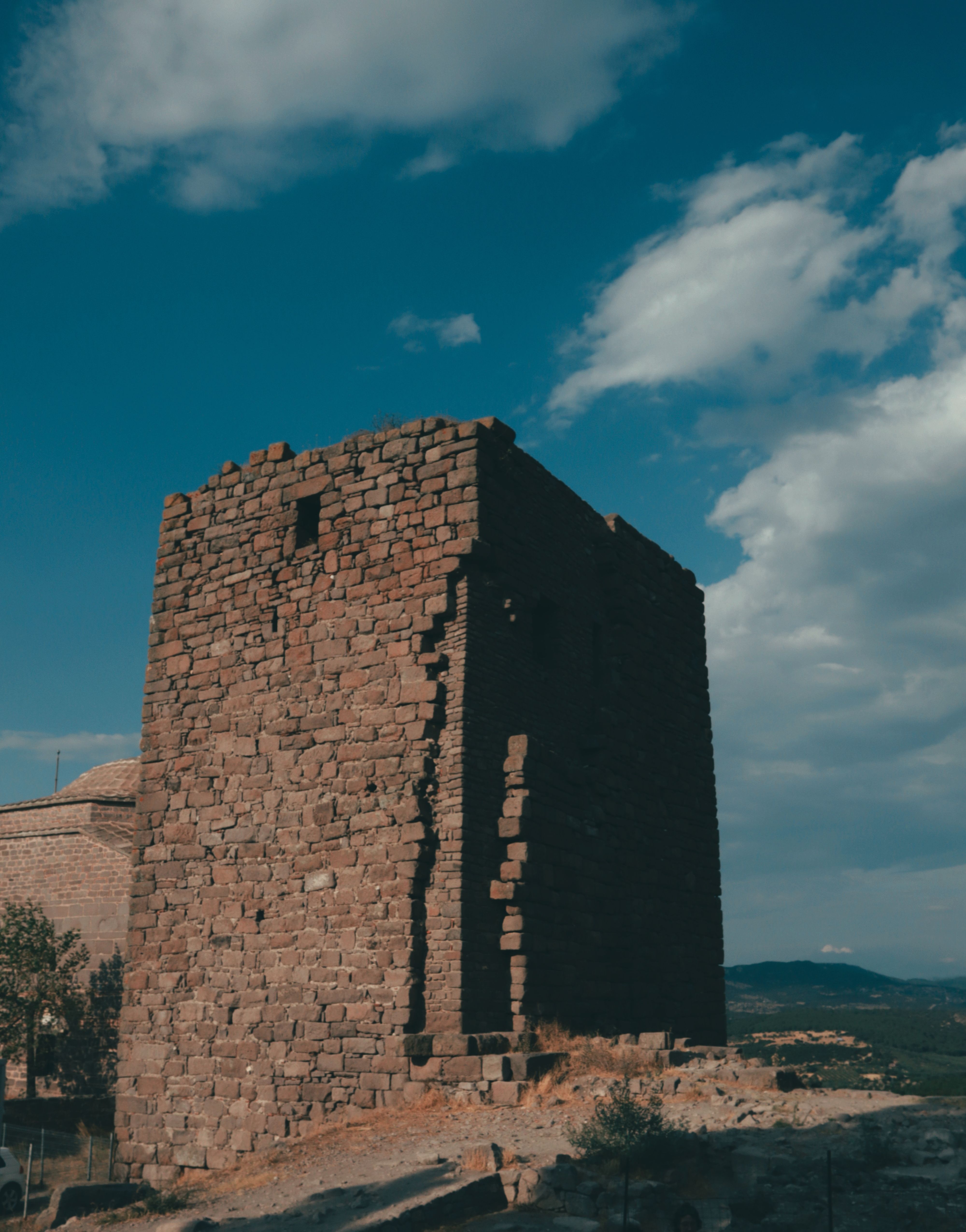 Stone Wall and Tower of Medieval Castle · Free Stock Photo