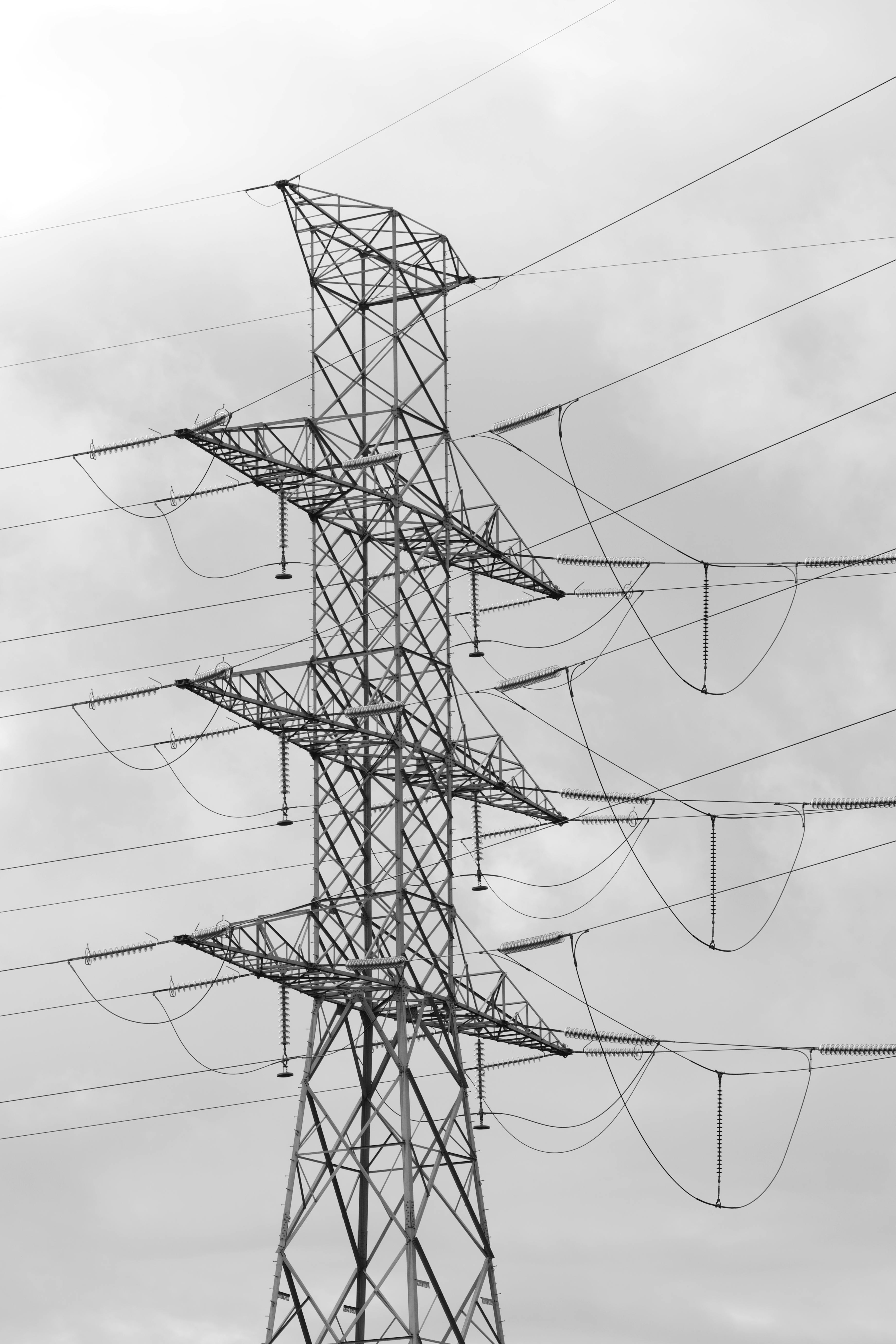 White Electric Tower · Free Stock Photo
