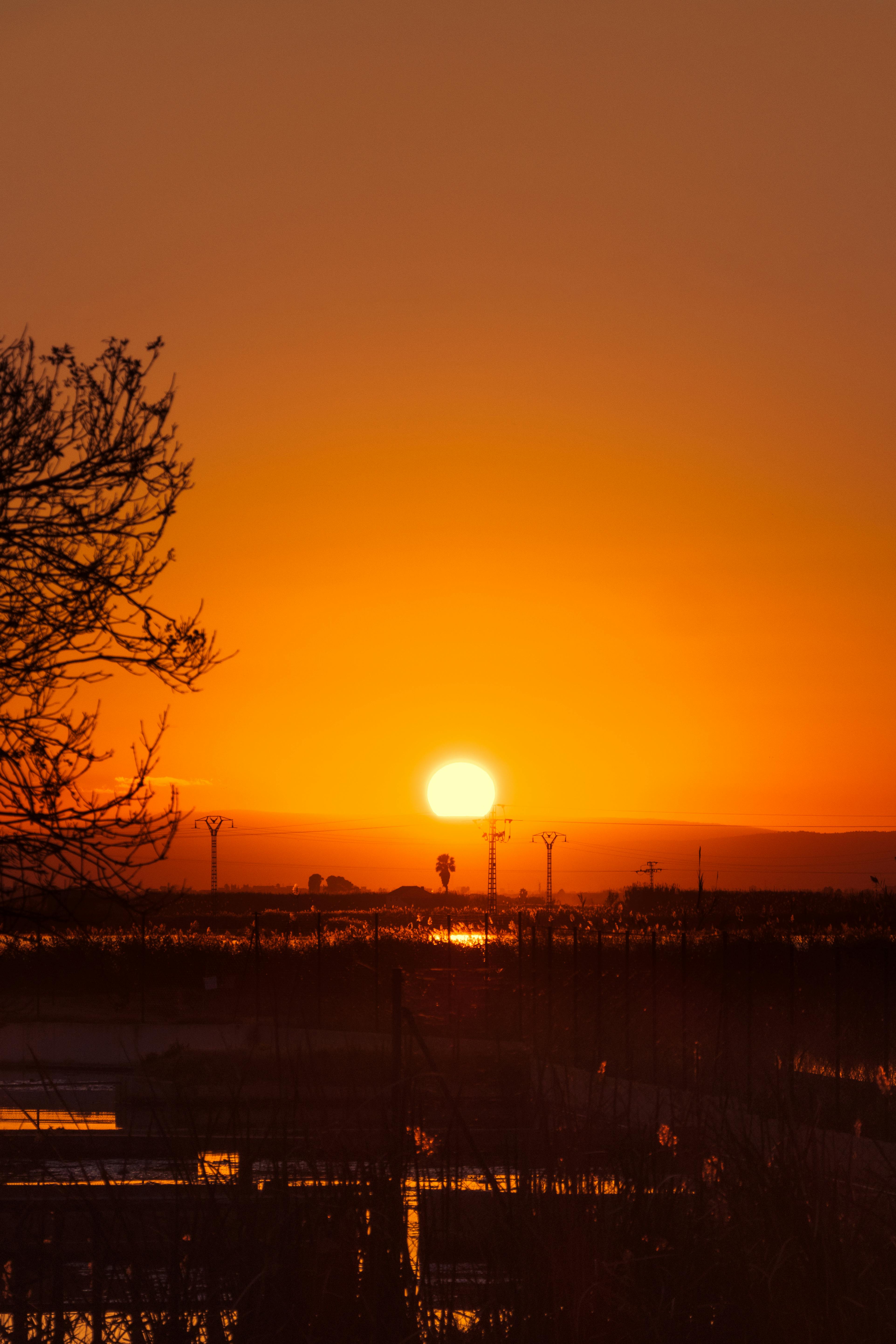 View of Sun During Sunset · Free Stock Photo