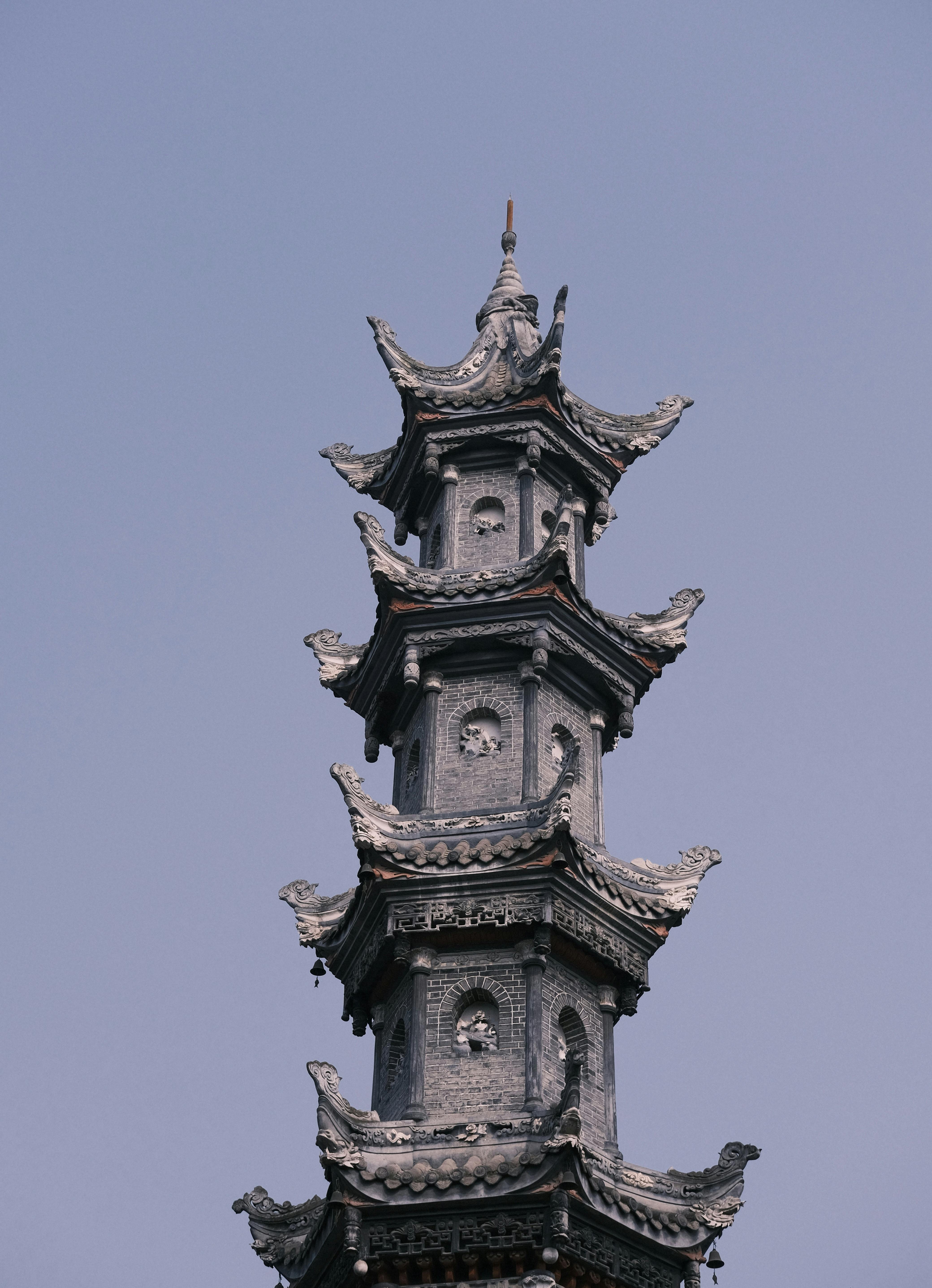 Tower of a Traditional Japanese Temple · Free Stock Photo