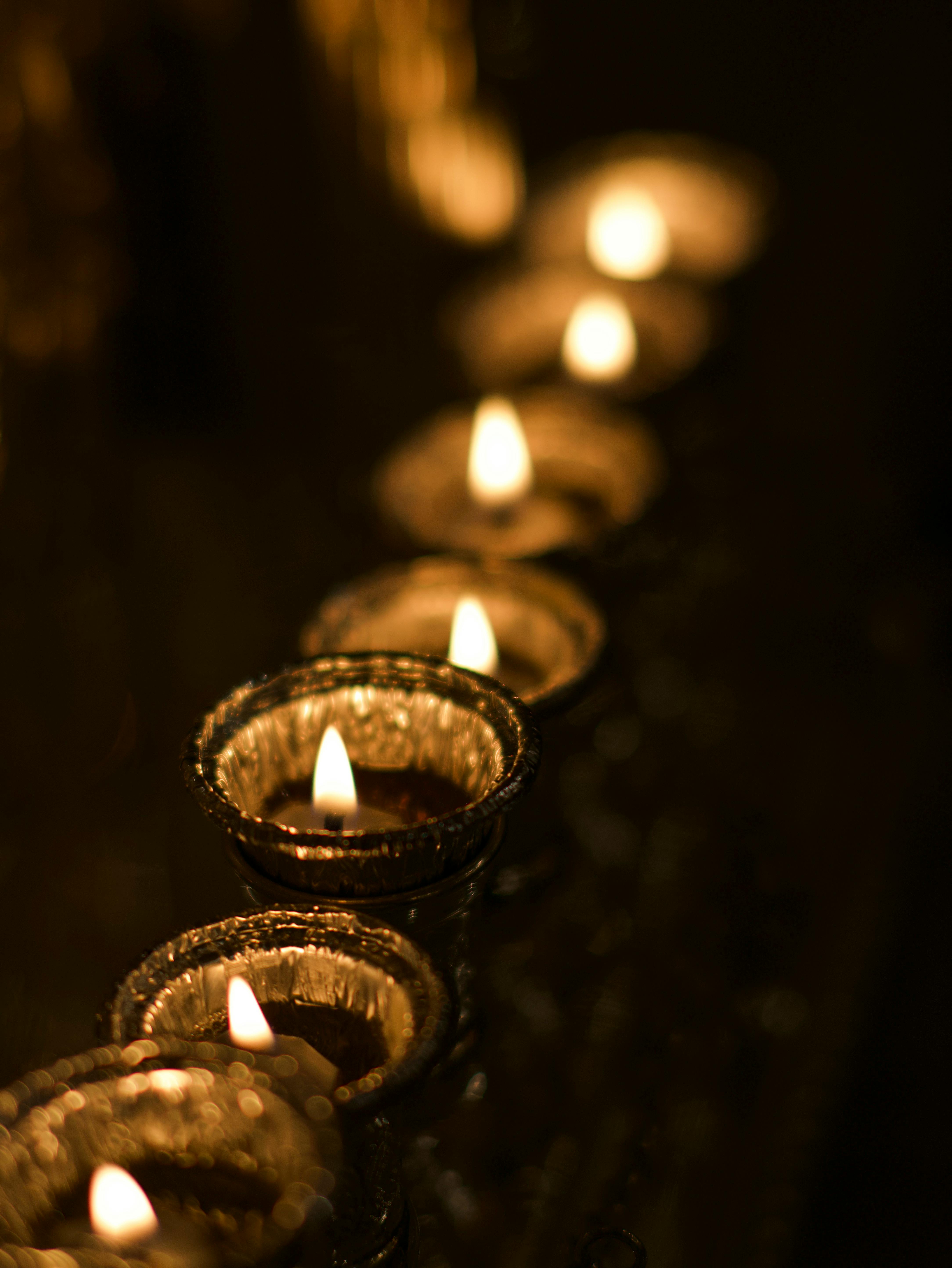 Tealight Candle Lit Up · Free Stock Photo