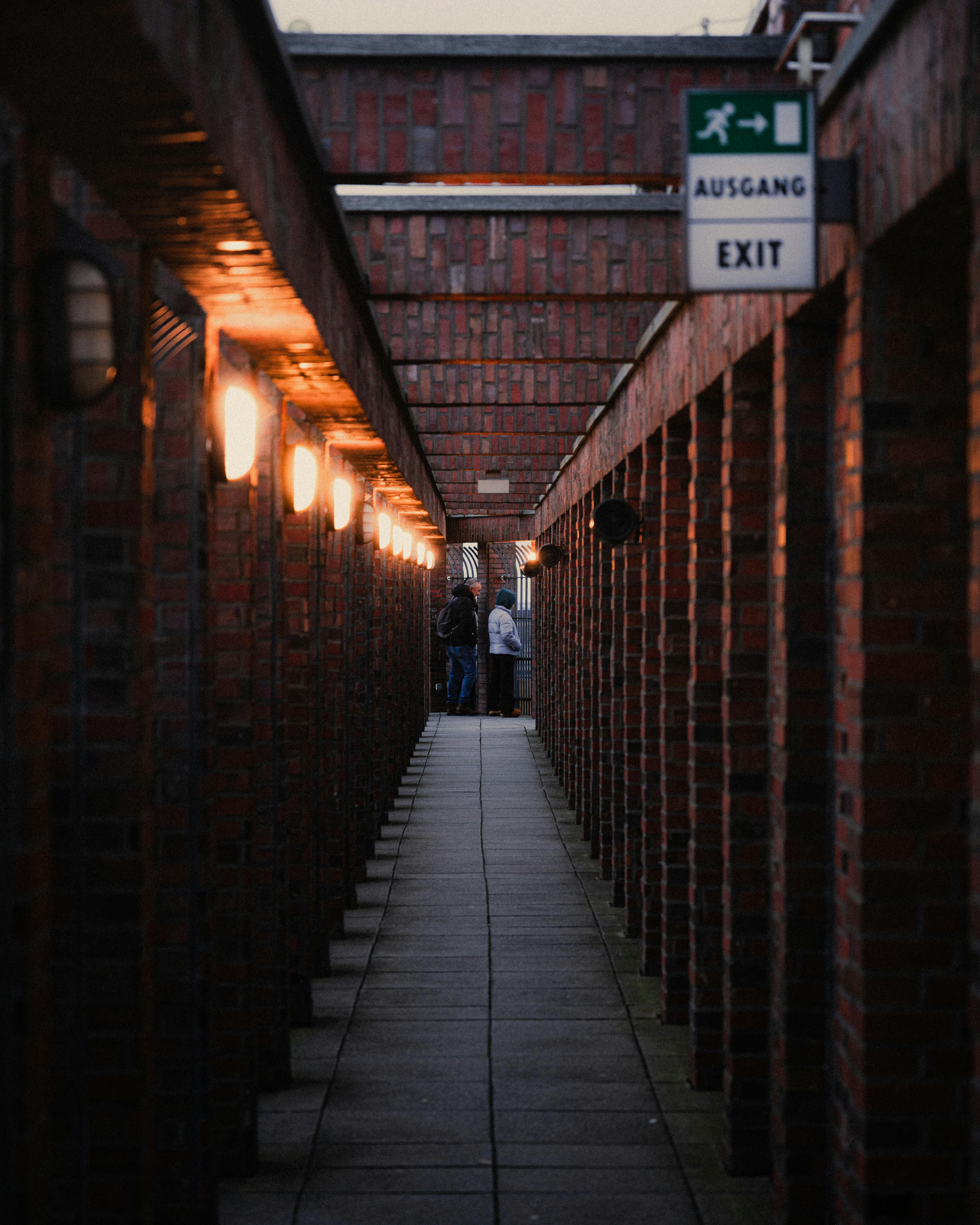 People Standing in the End of a Long Corridor, Berlin, Germany · Free ...