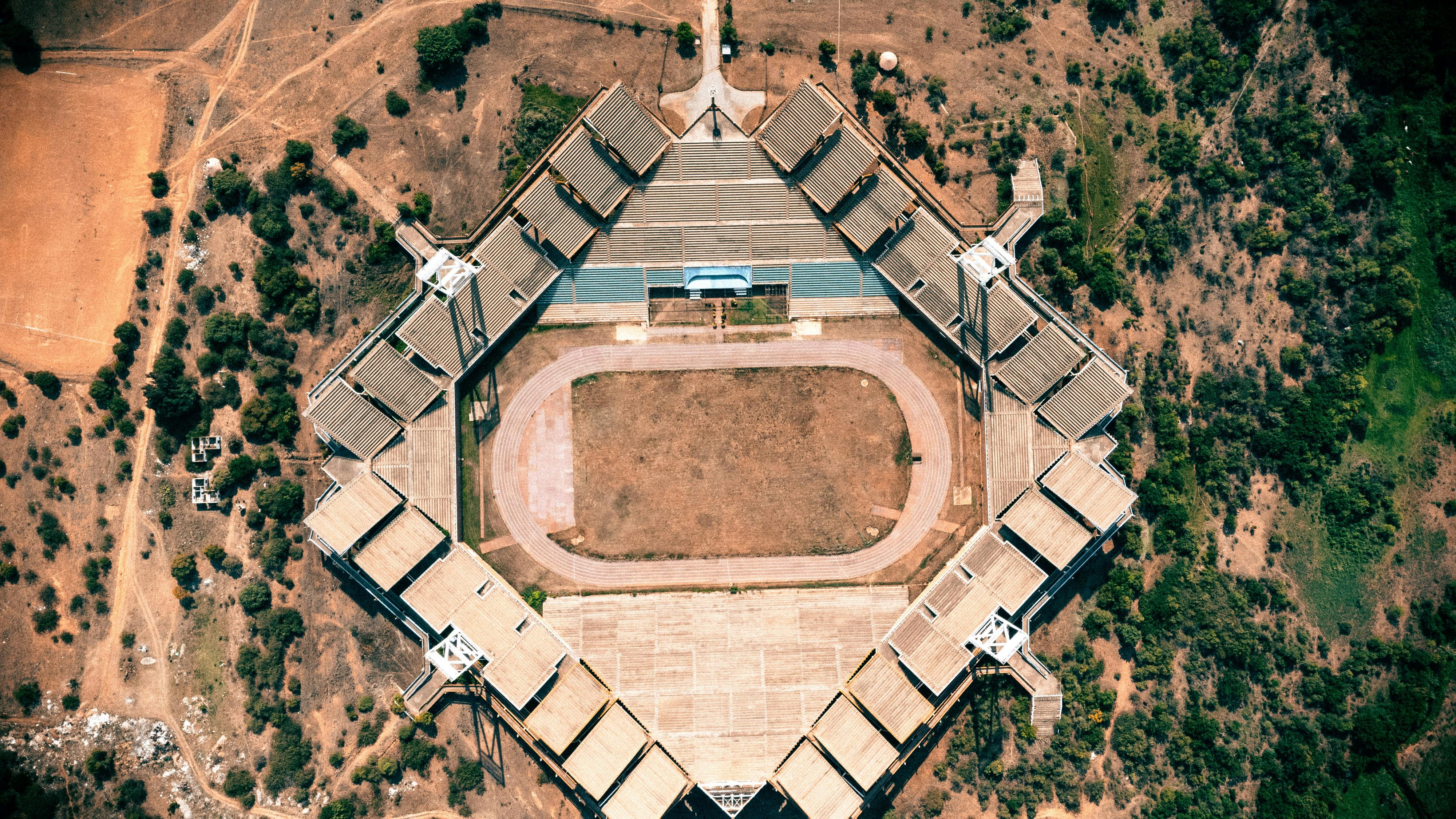Birds Eye View of Mmabatho Stadium in South Africa · Free Stock Photo