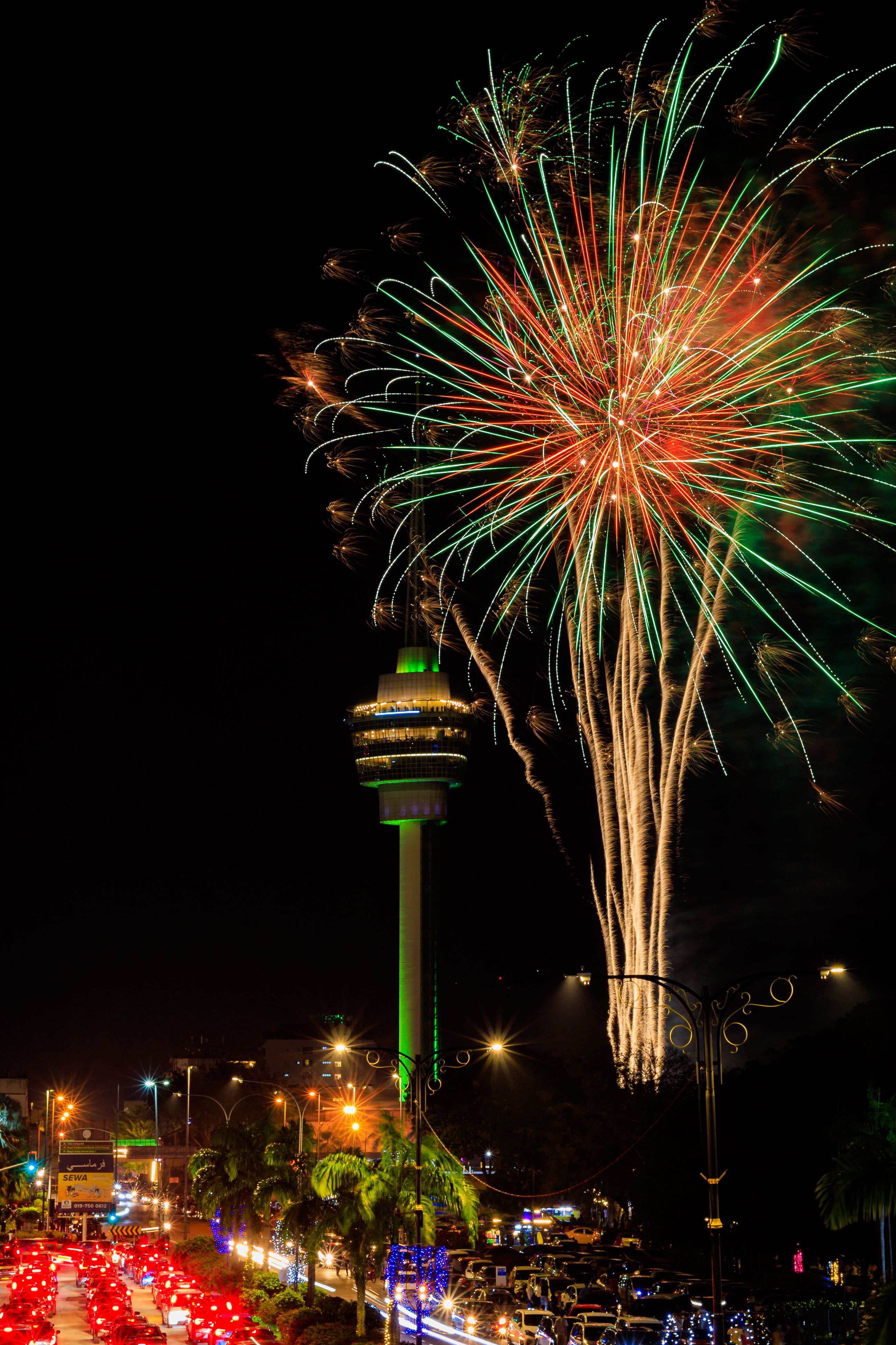 A Firework Display in a City · Free Stock Photo