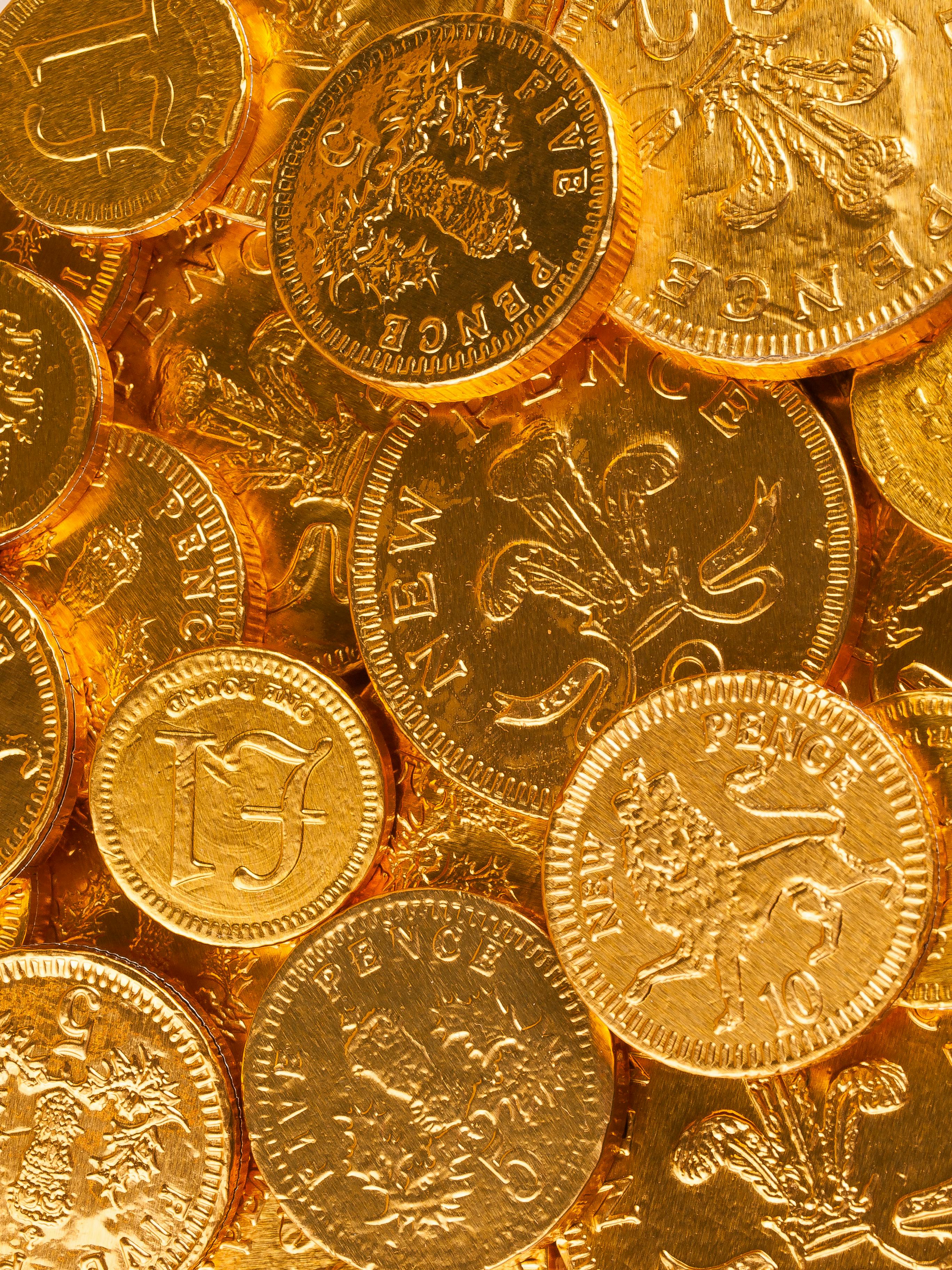 Pile of Golden Coins · Free Stock Photo