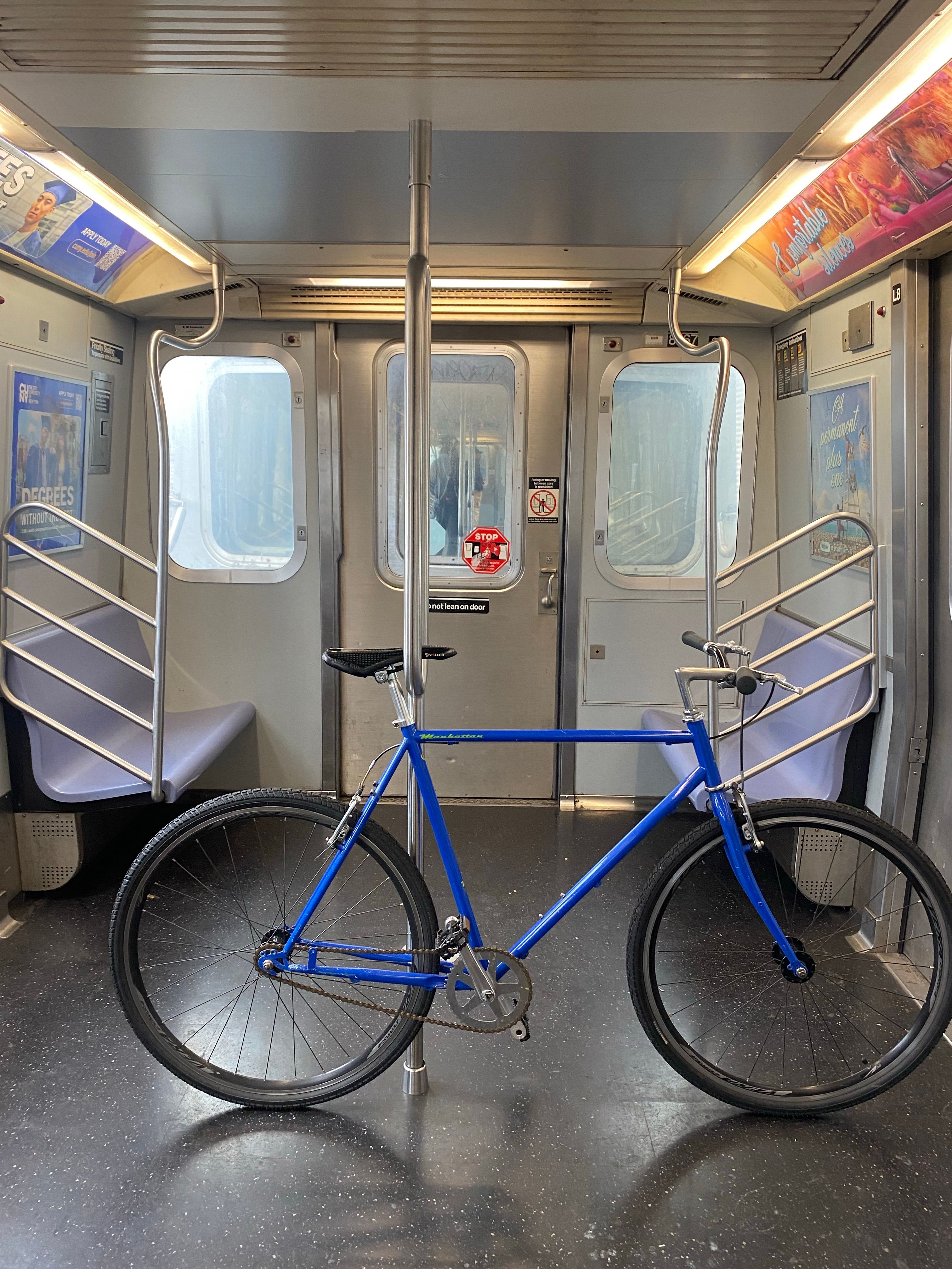Bicycle in a Train · Free Stock Photo