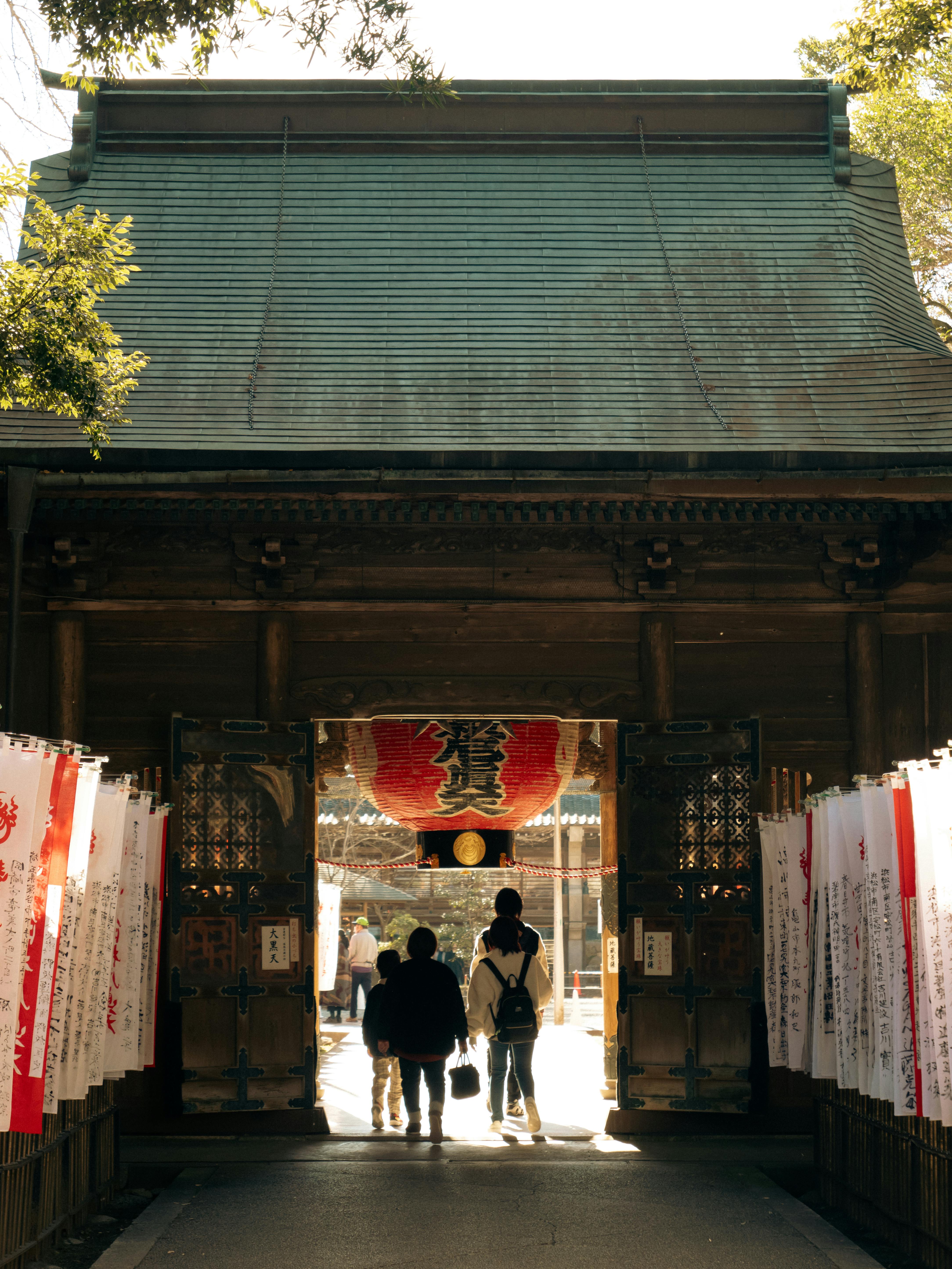 People Walking through Gates of a Fox Temple in Toyokawa, Japan · Free ...