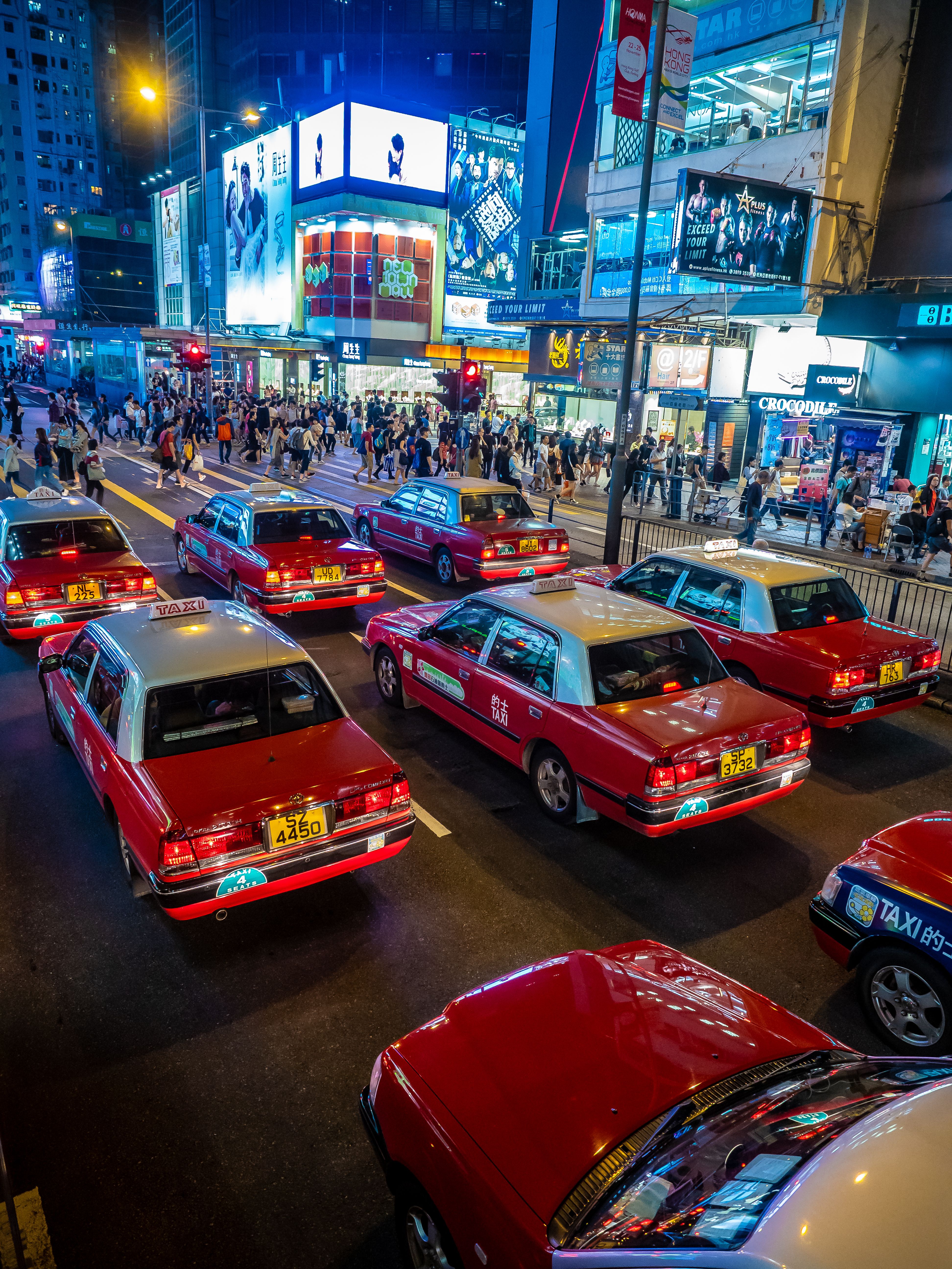 Taxis in Hong Kong · Free Stock Photo