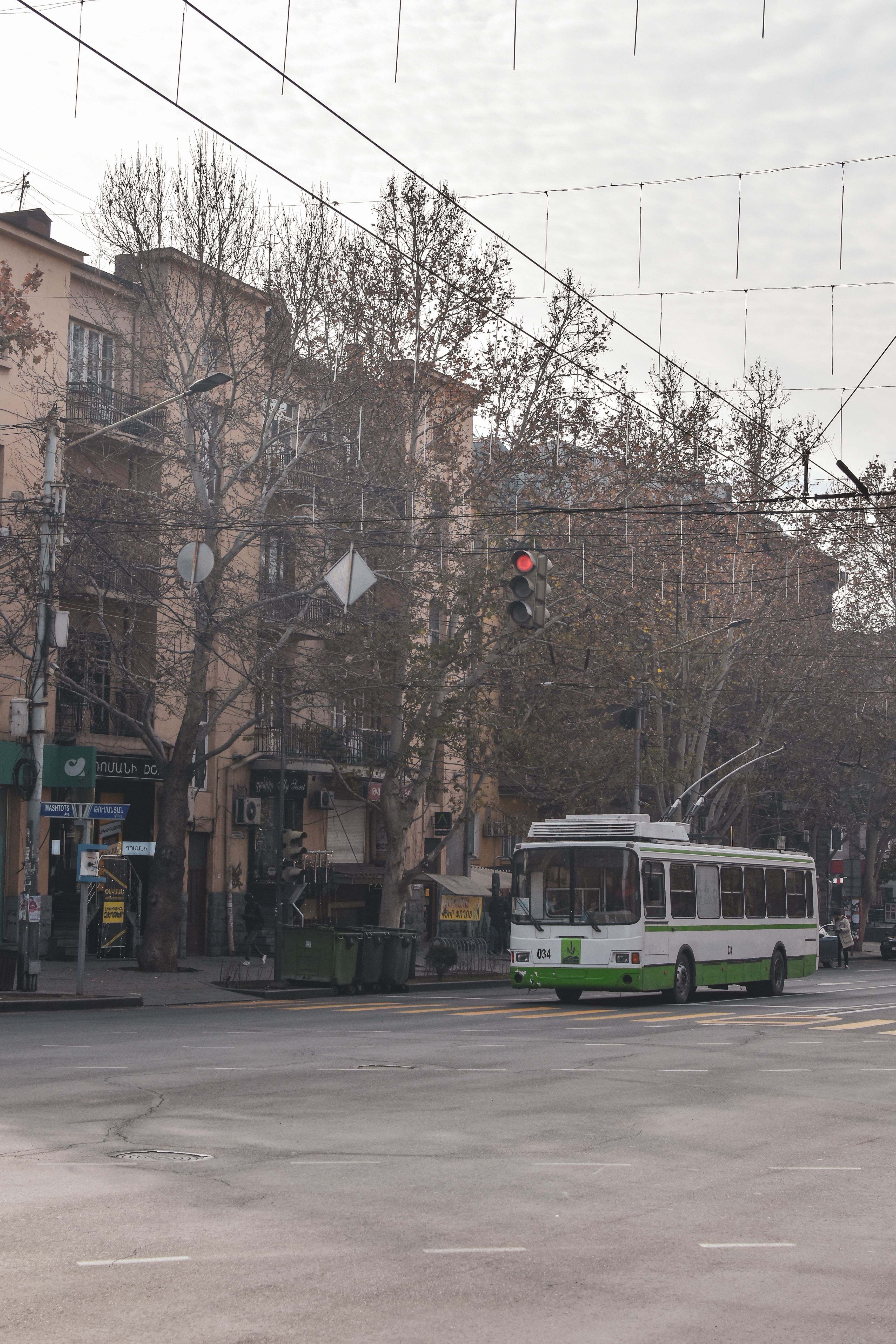 Trolleybus at Intersection in Yerevan, Armenia · Free Stock Photo