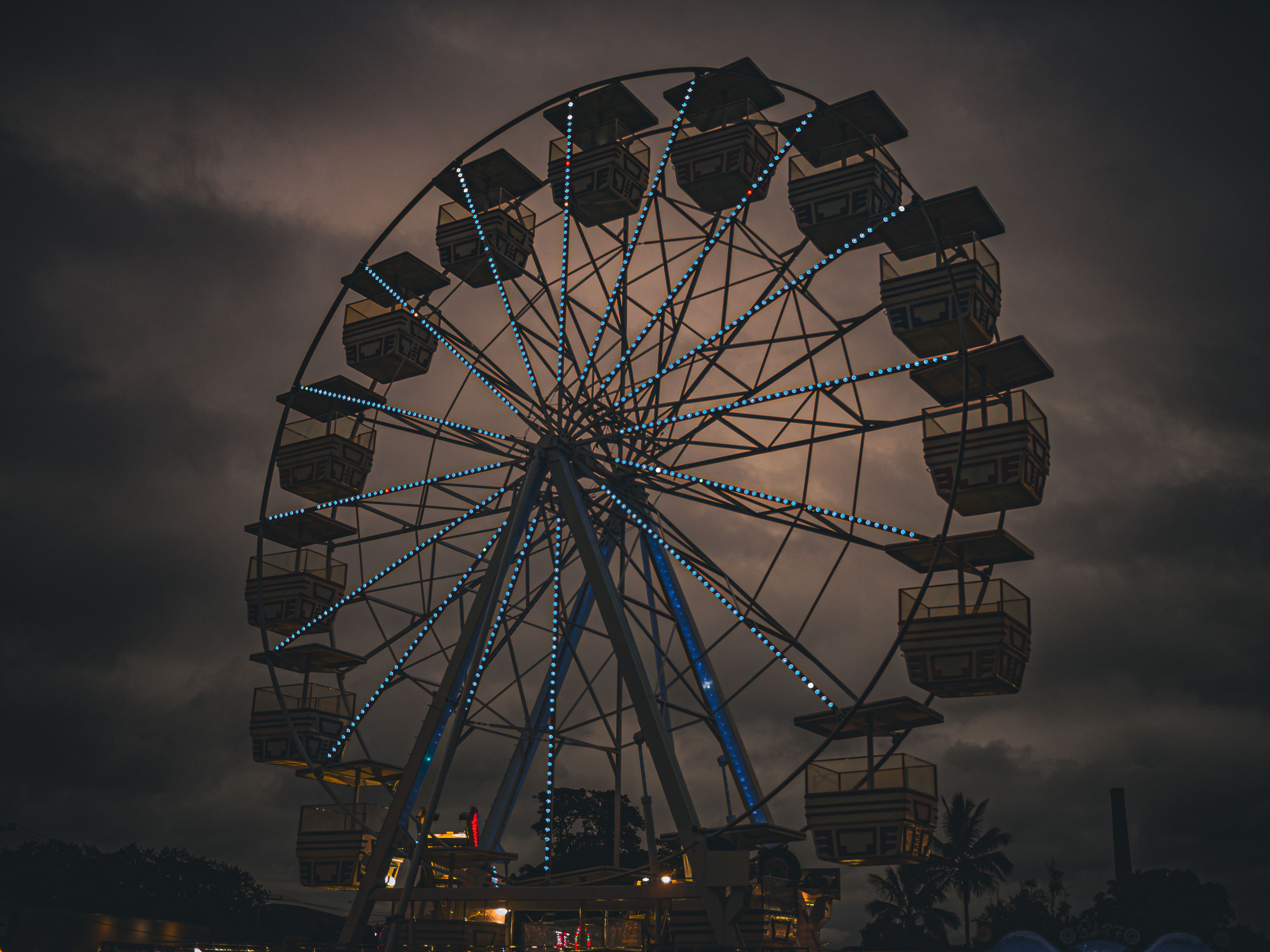 The Ferris Wheel Under the Starry Sky · Free Stock Photo