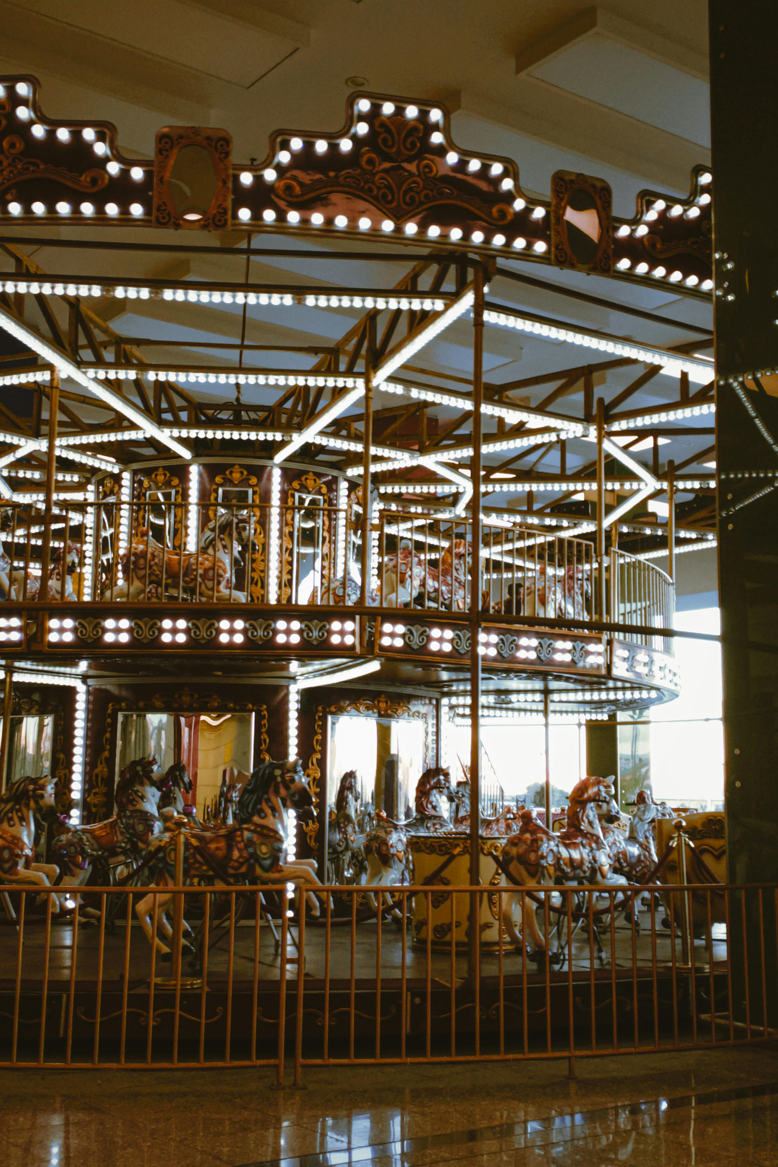 People on a Carousel in Funfair · Free Stock Photo