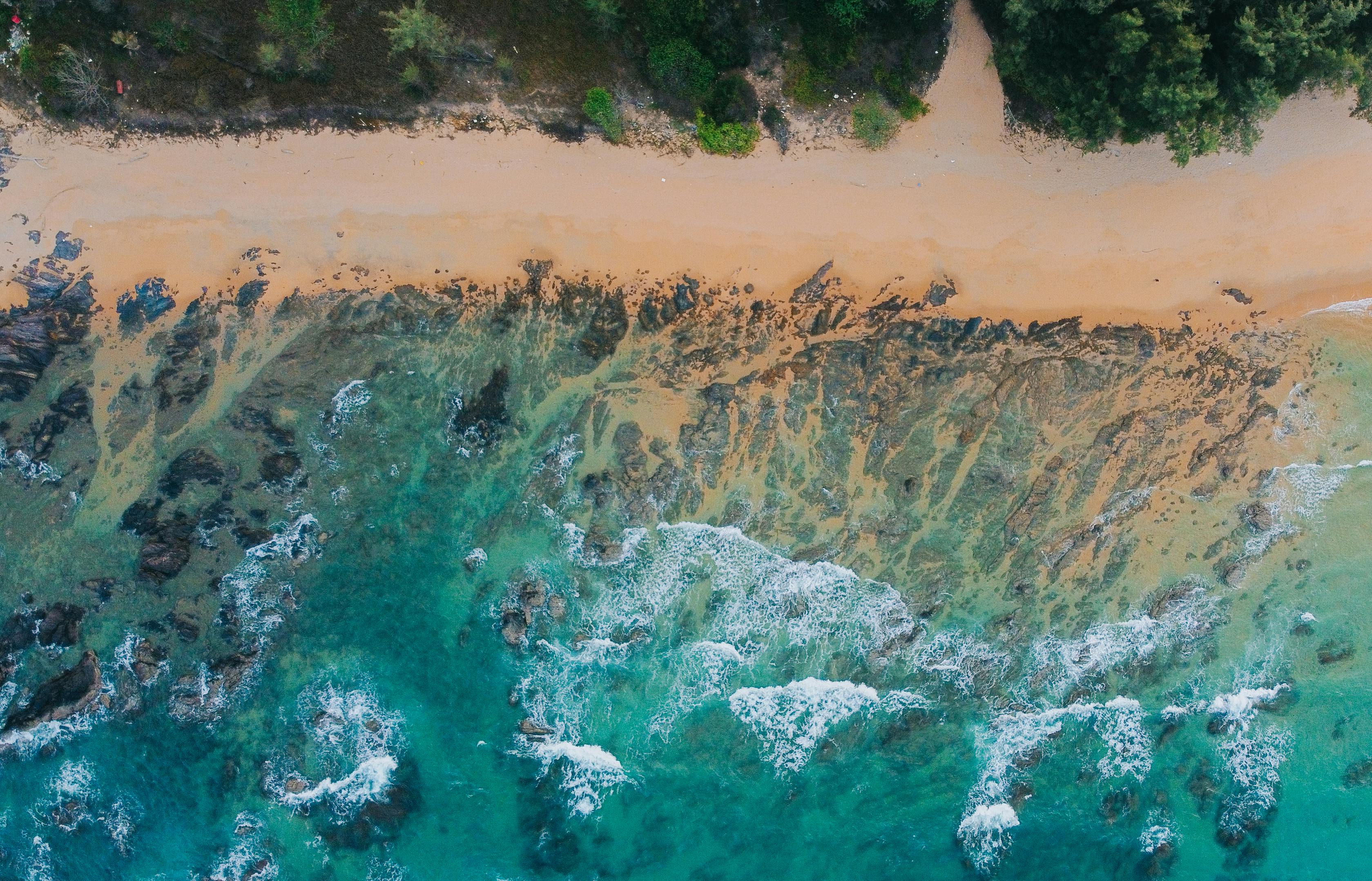 Birds Eye View of the Seashore · Free Stock Photo