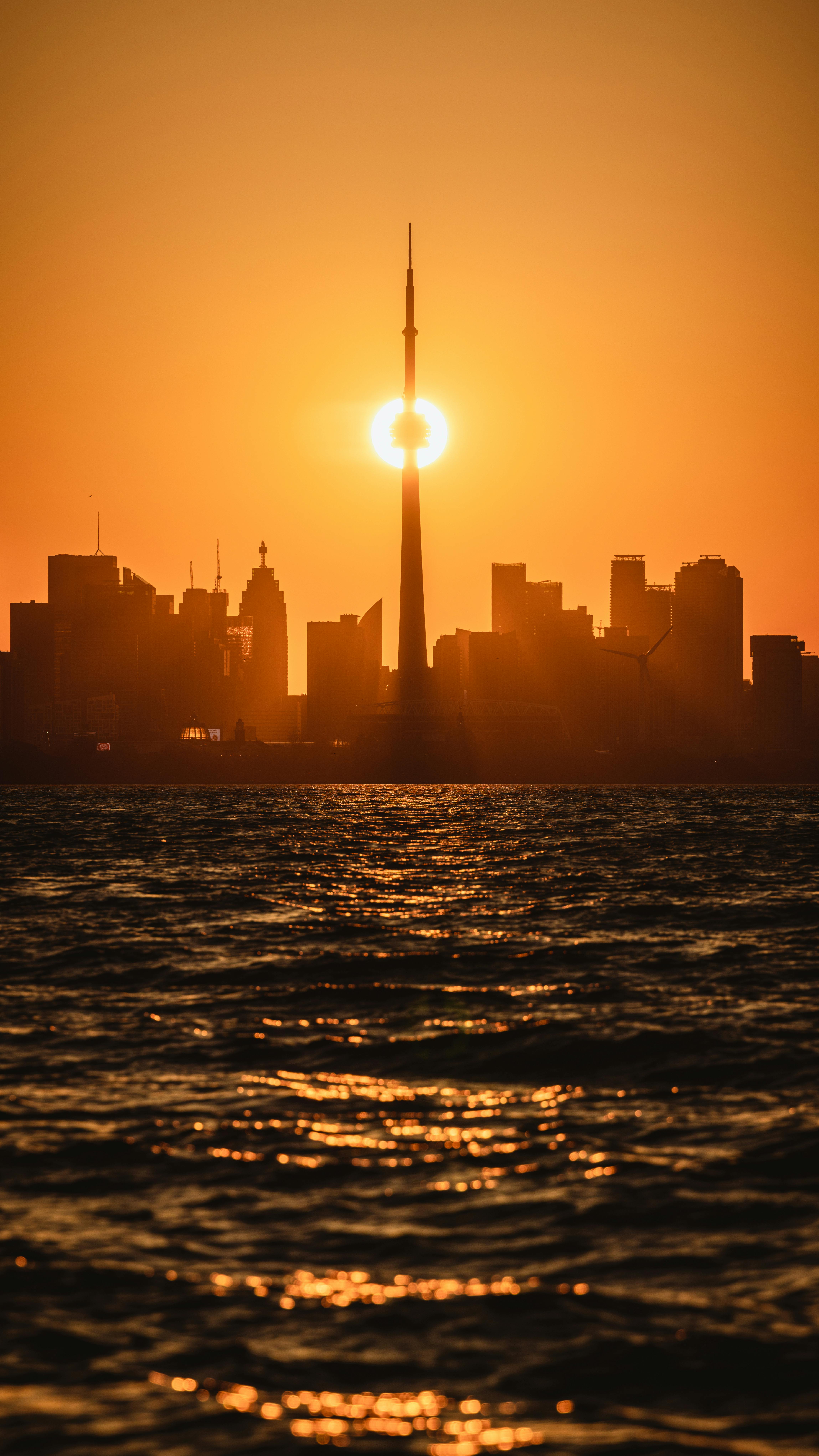 Skyline of Toronto at Sunset · Free Stock Photo