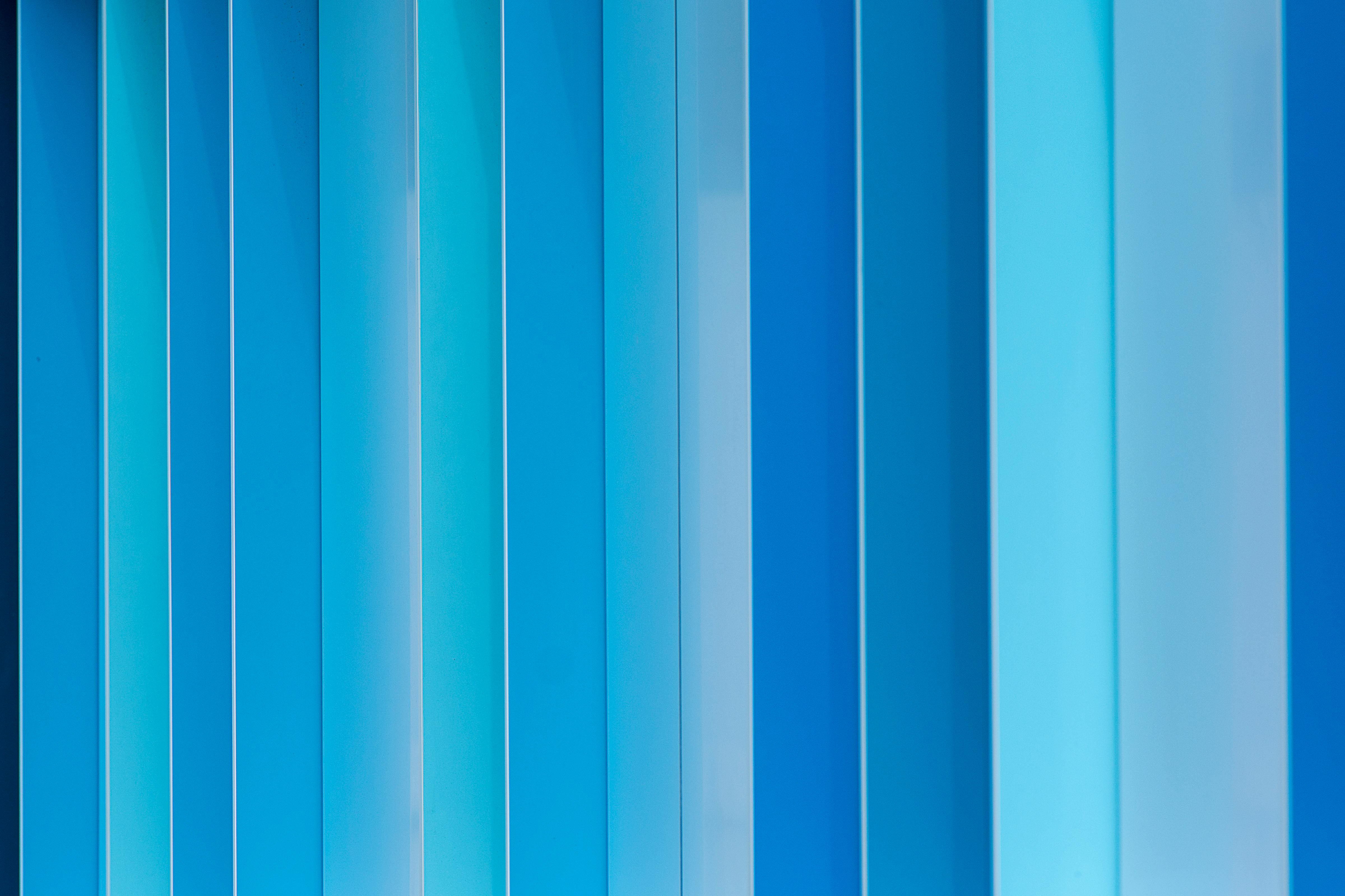 Blue Metal Facade · Free Stock Photo