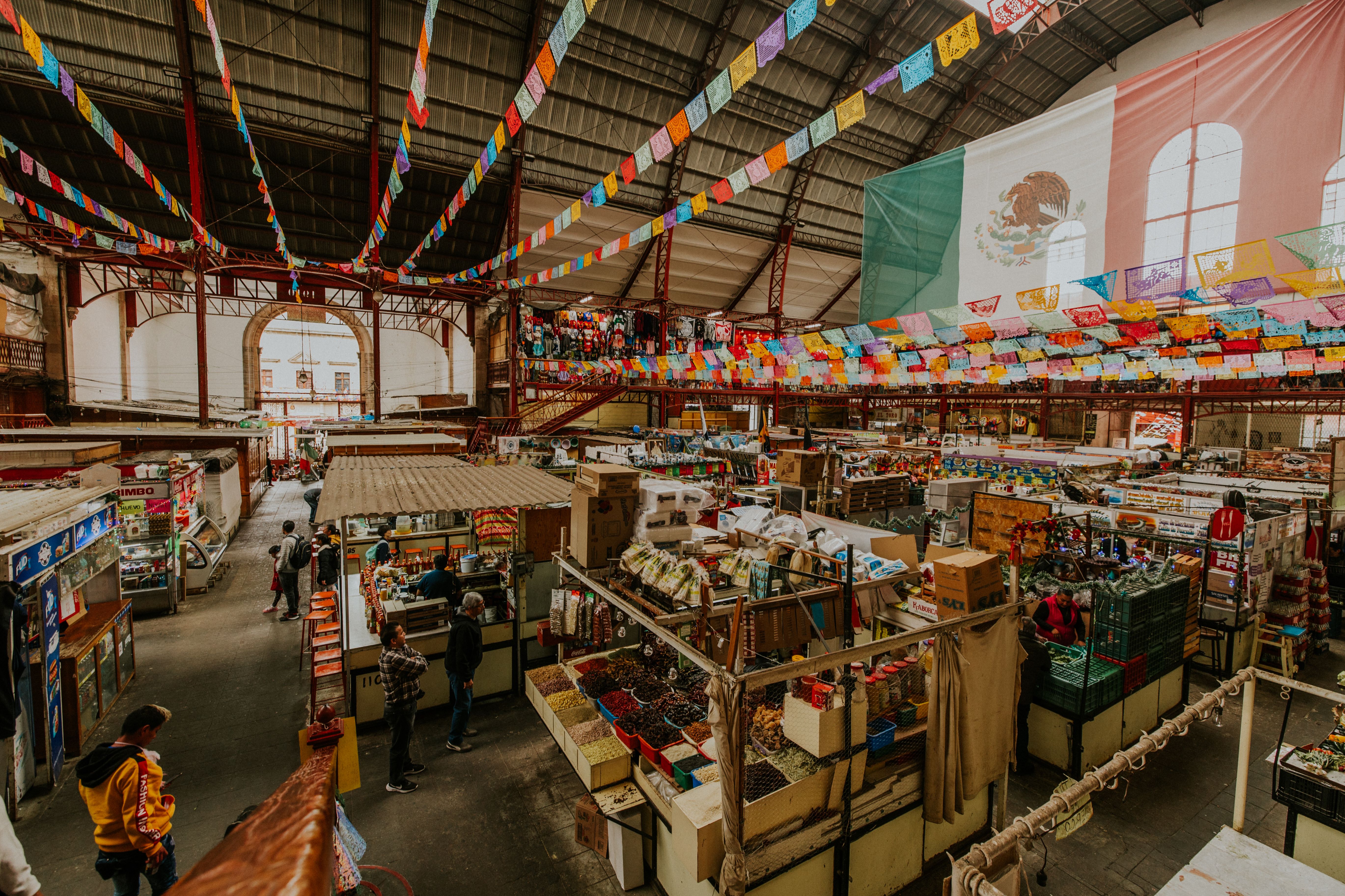 Interior of Mercado Hidalgo Market in Guanajuato, Mexico · Free Stock Photo