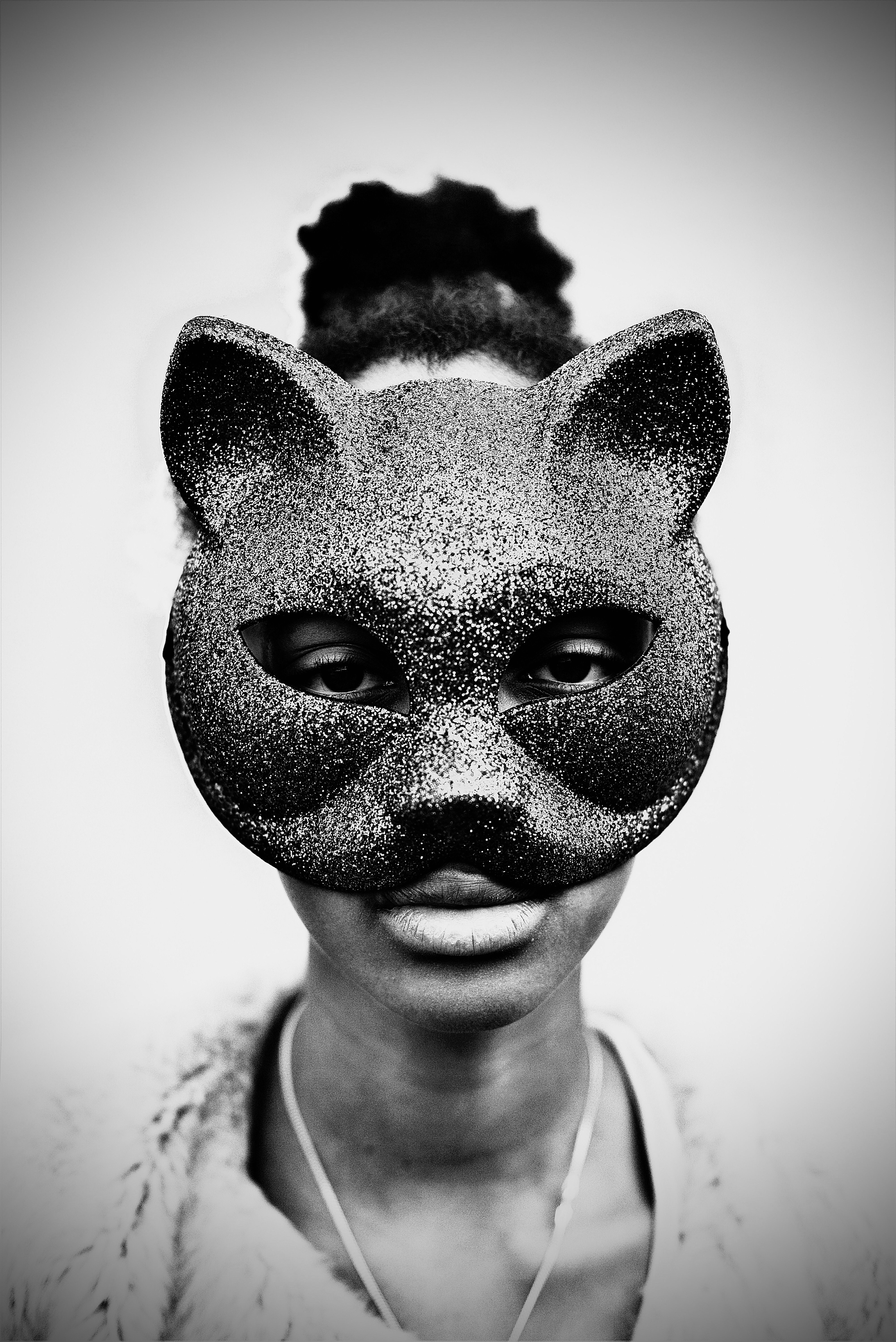 Portrait of Woman in Cat Mask · Free Stock Photo