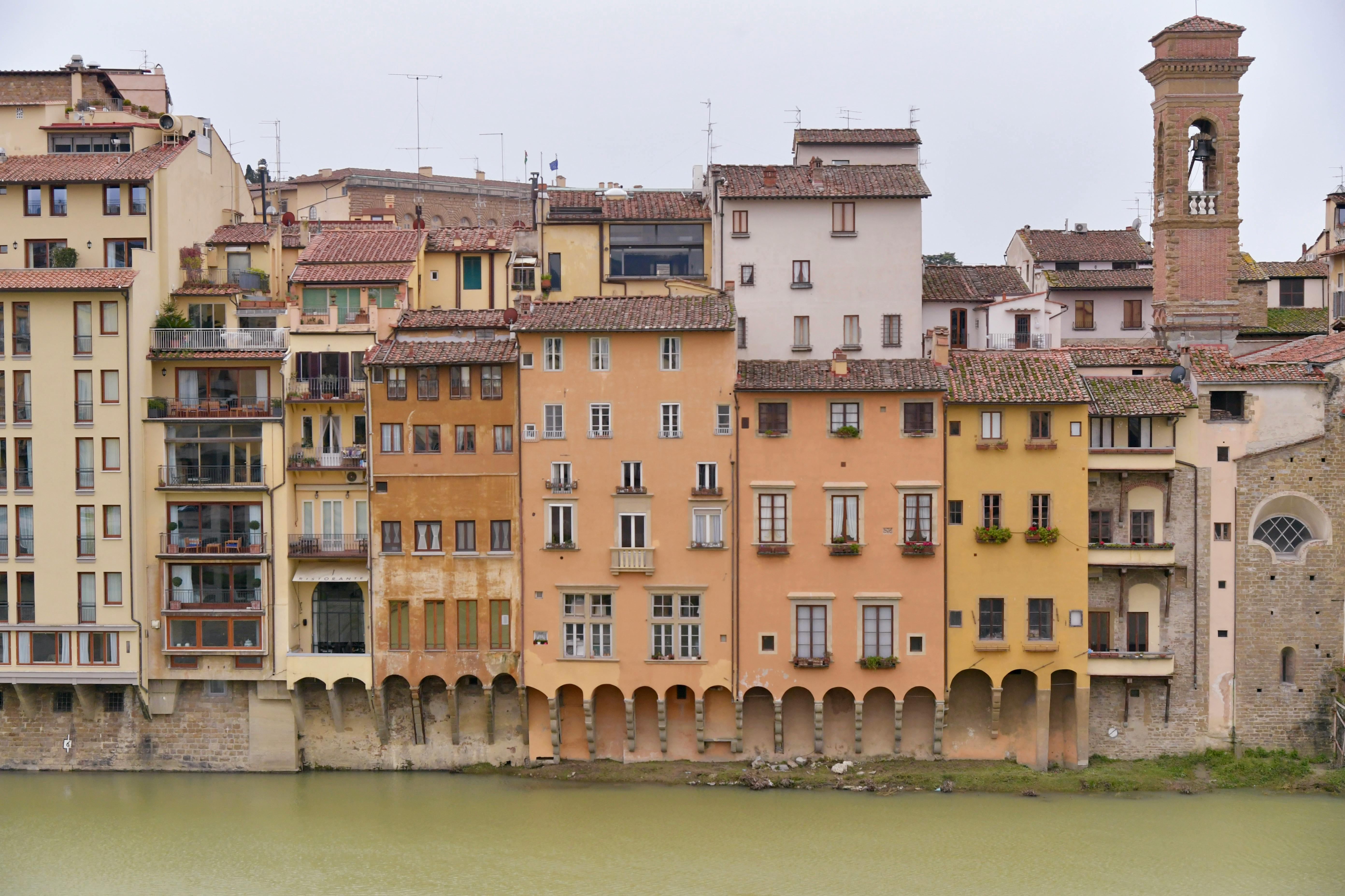 Waterfront Houses in Florence · Free Stock Photo