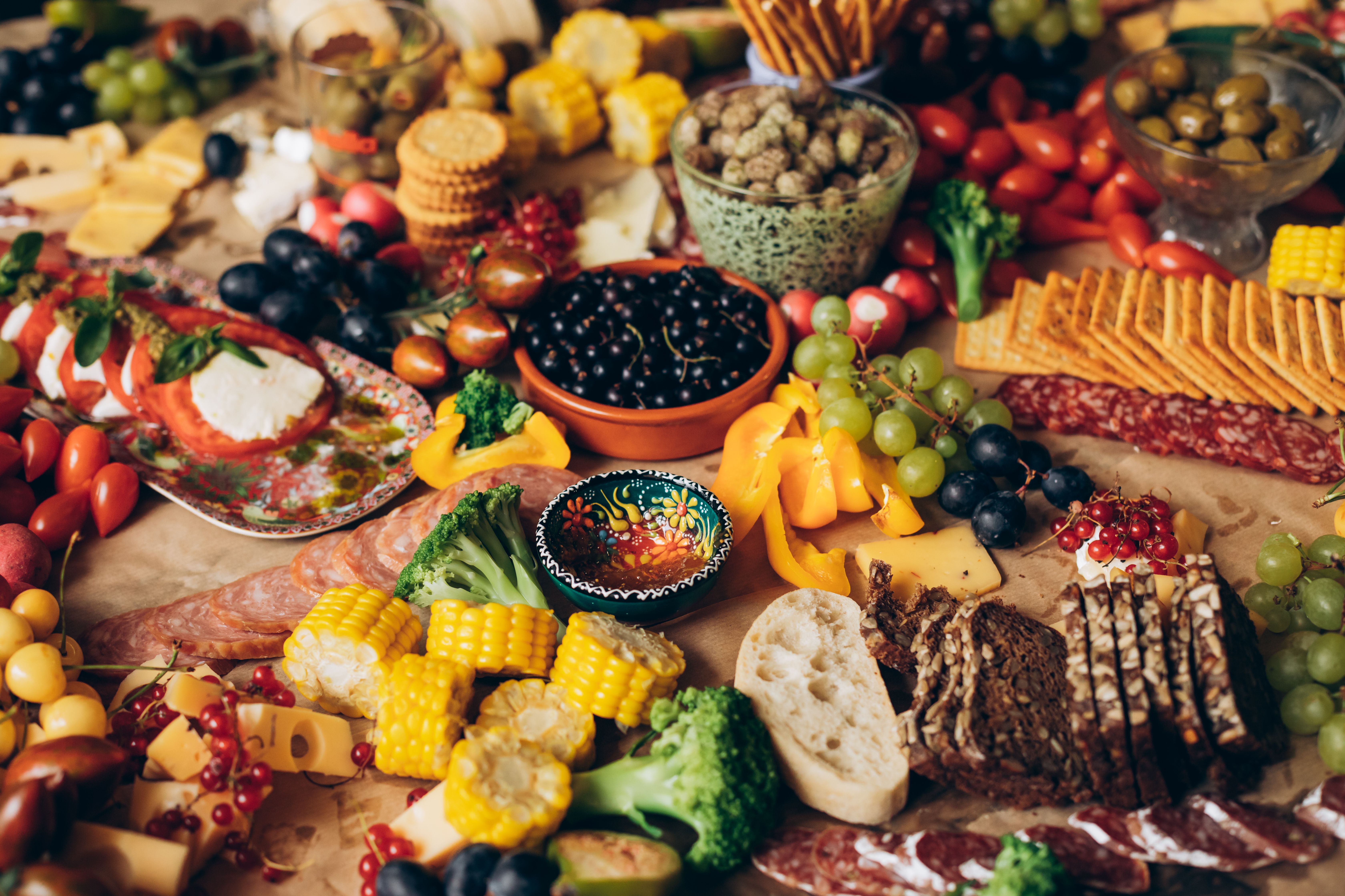 Table Covered with Snacks · Free Stock Photo