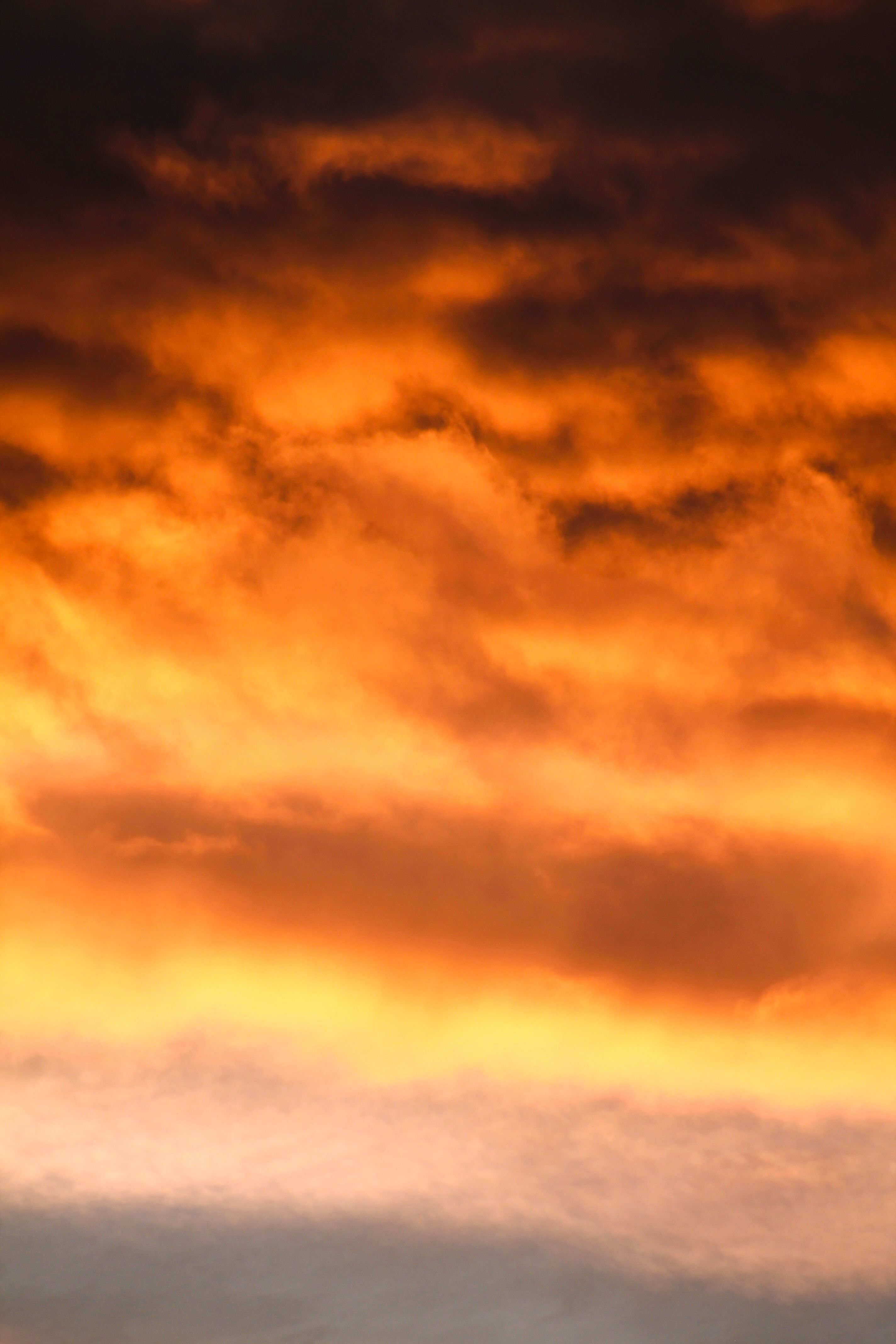 Yellow Clouds on Sky at Sunset · Free Stock Photo