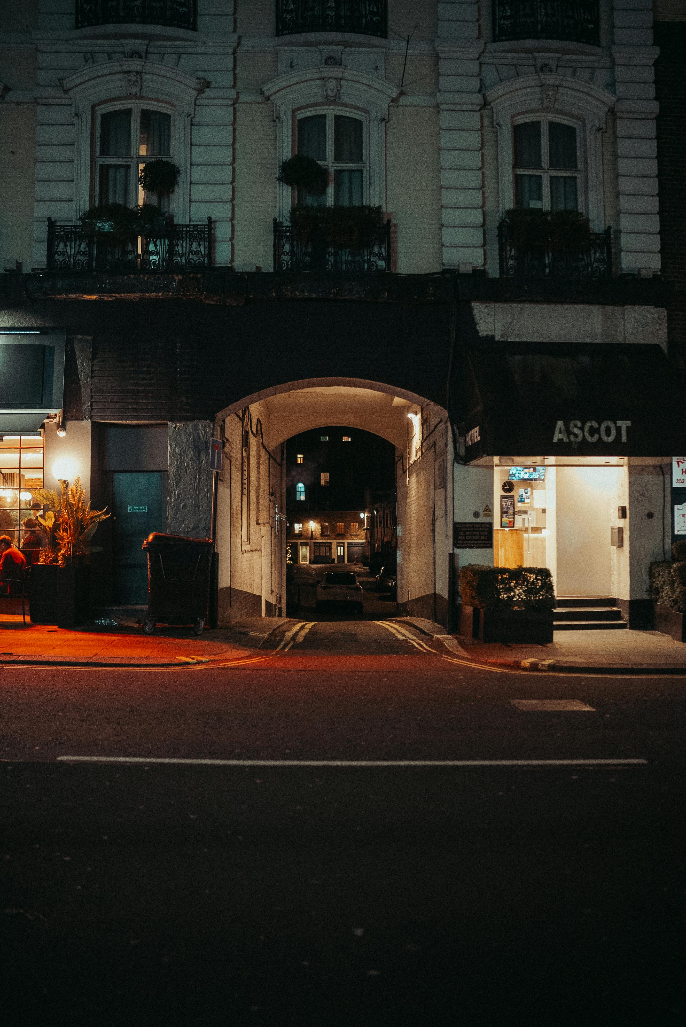 Residential Building in Old Town at Night · Free Stock Photo
