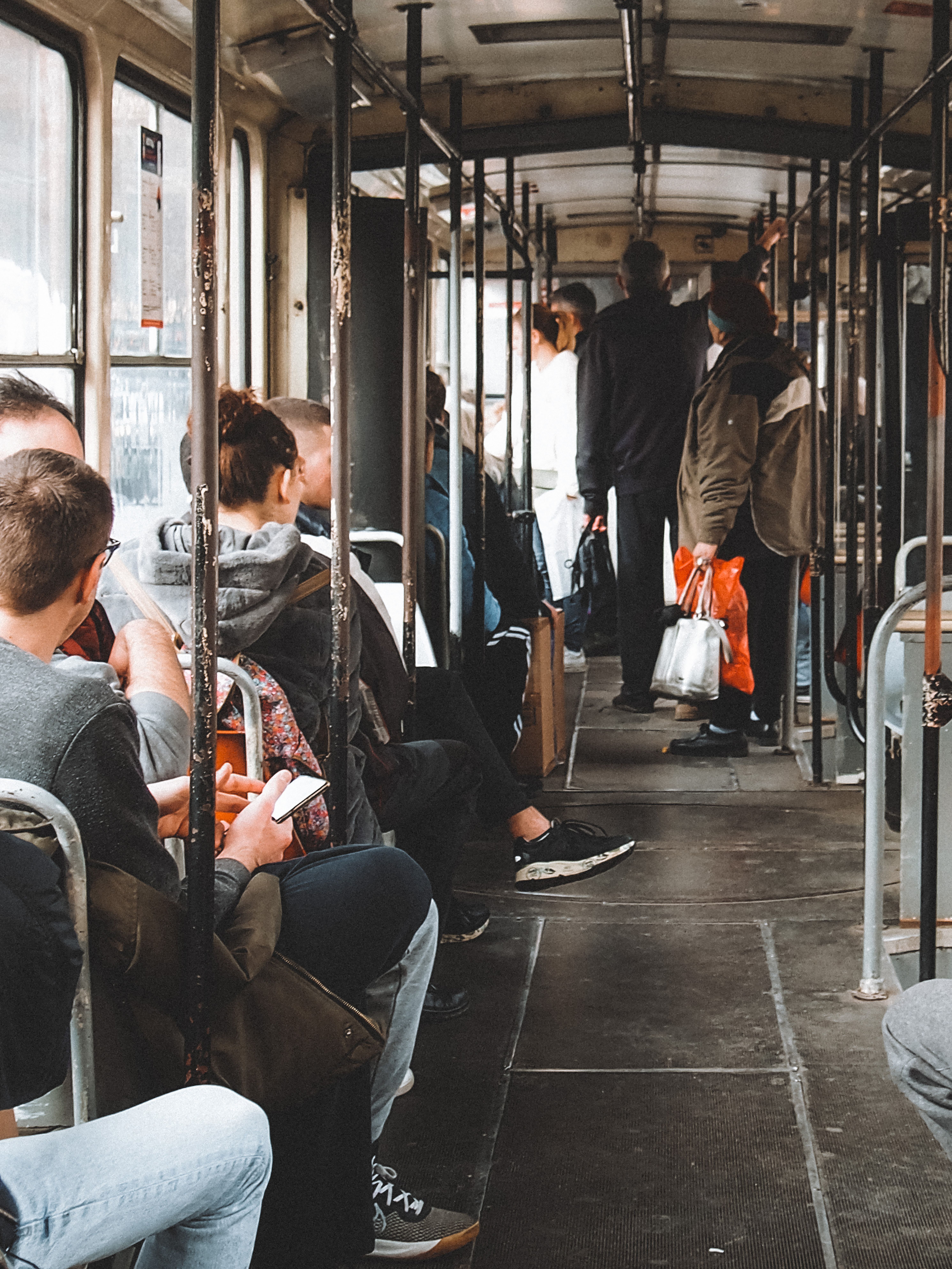 People in Wagon of Tram · Free Stock Photo