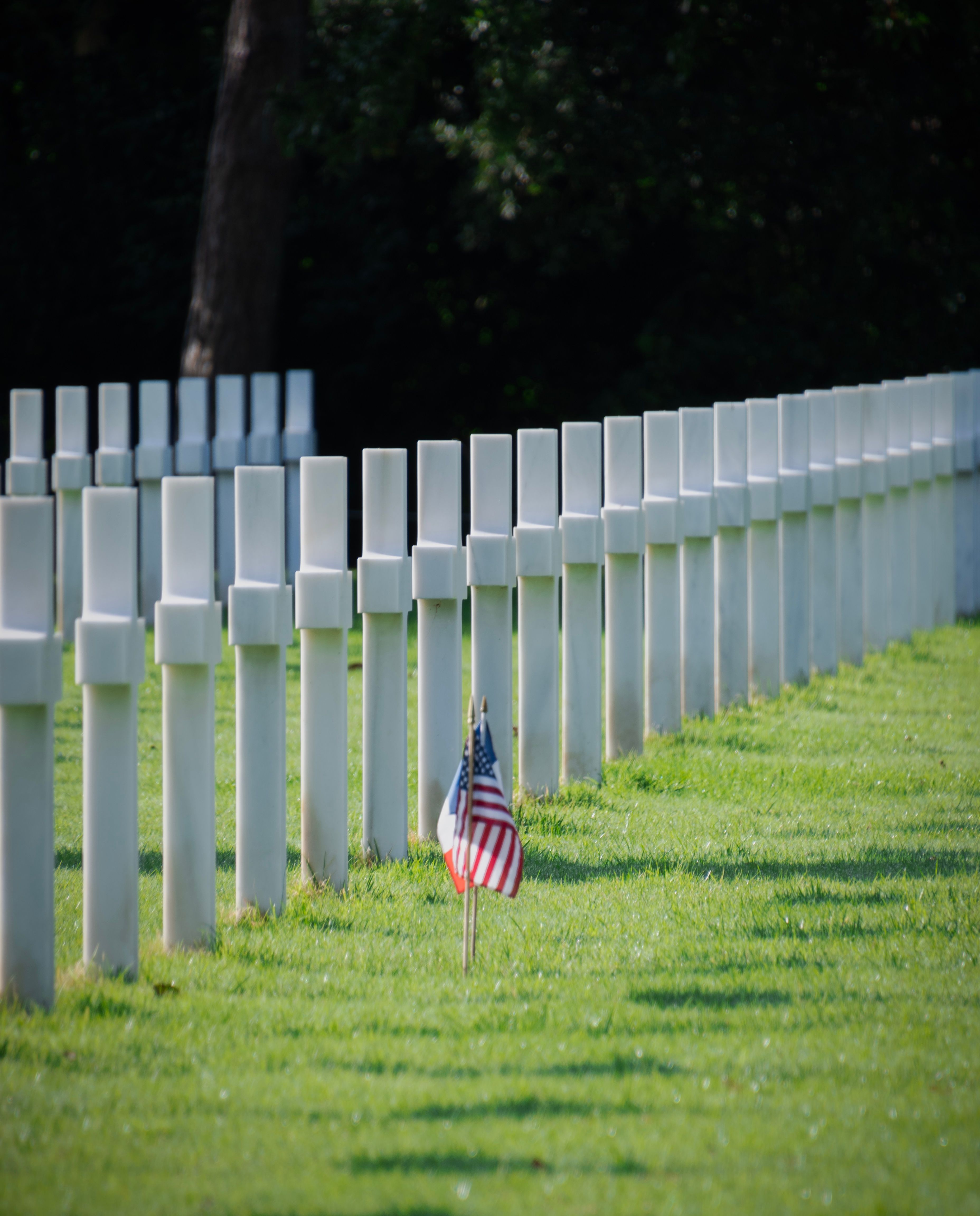 USA Flag on a Cemetery · Free Stock Photo