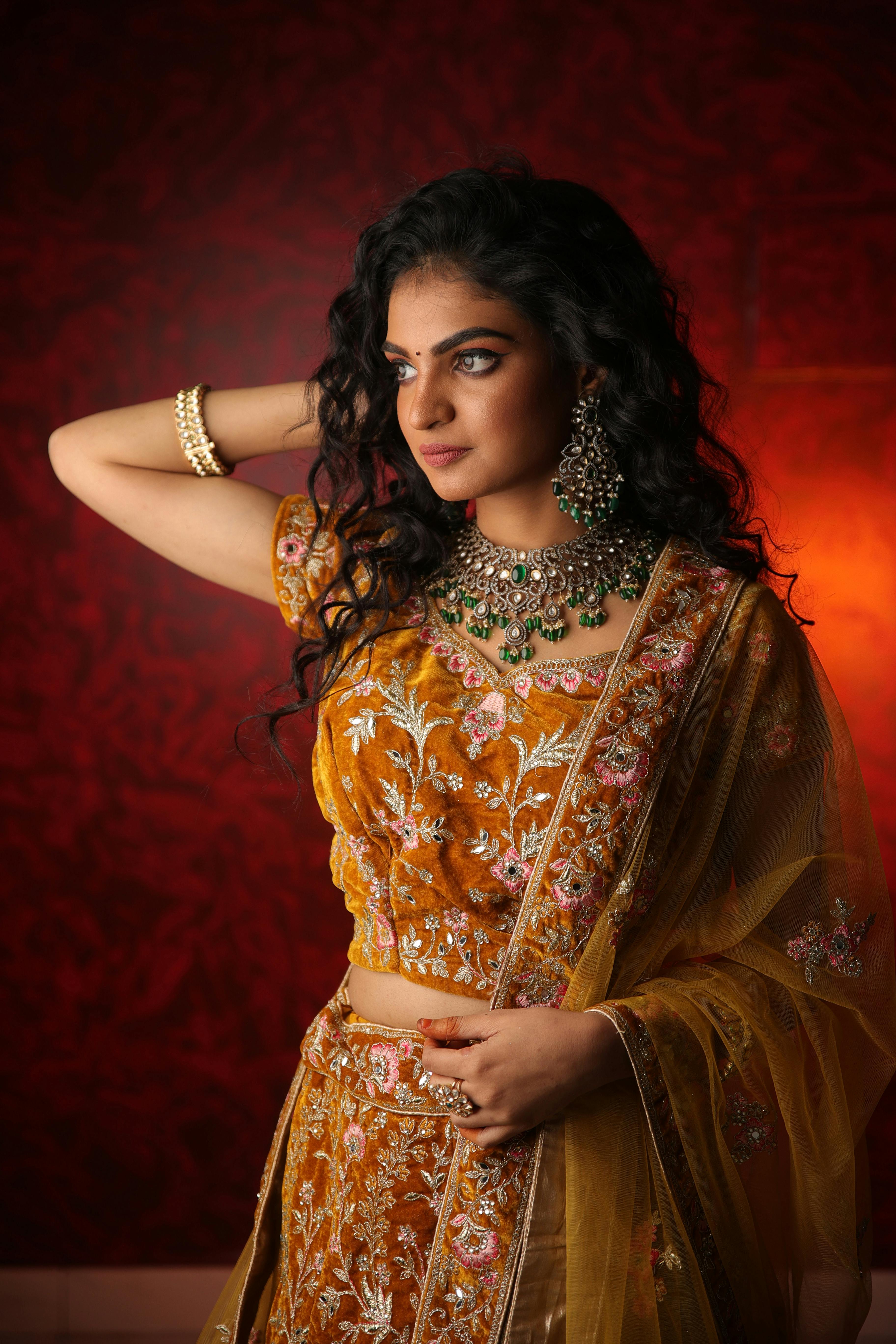 Portrait of Beautiful Woman in Traditional Clothes · Free Stock Photo