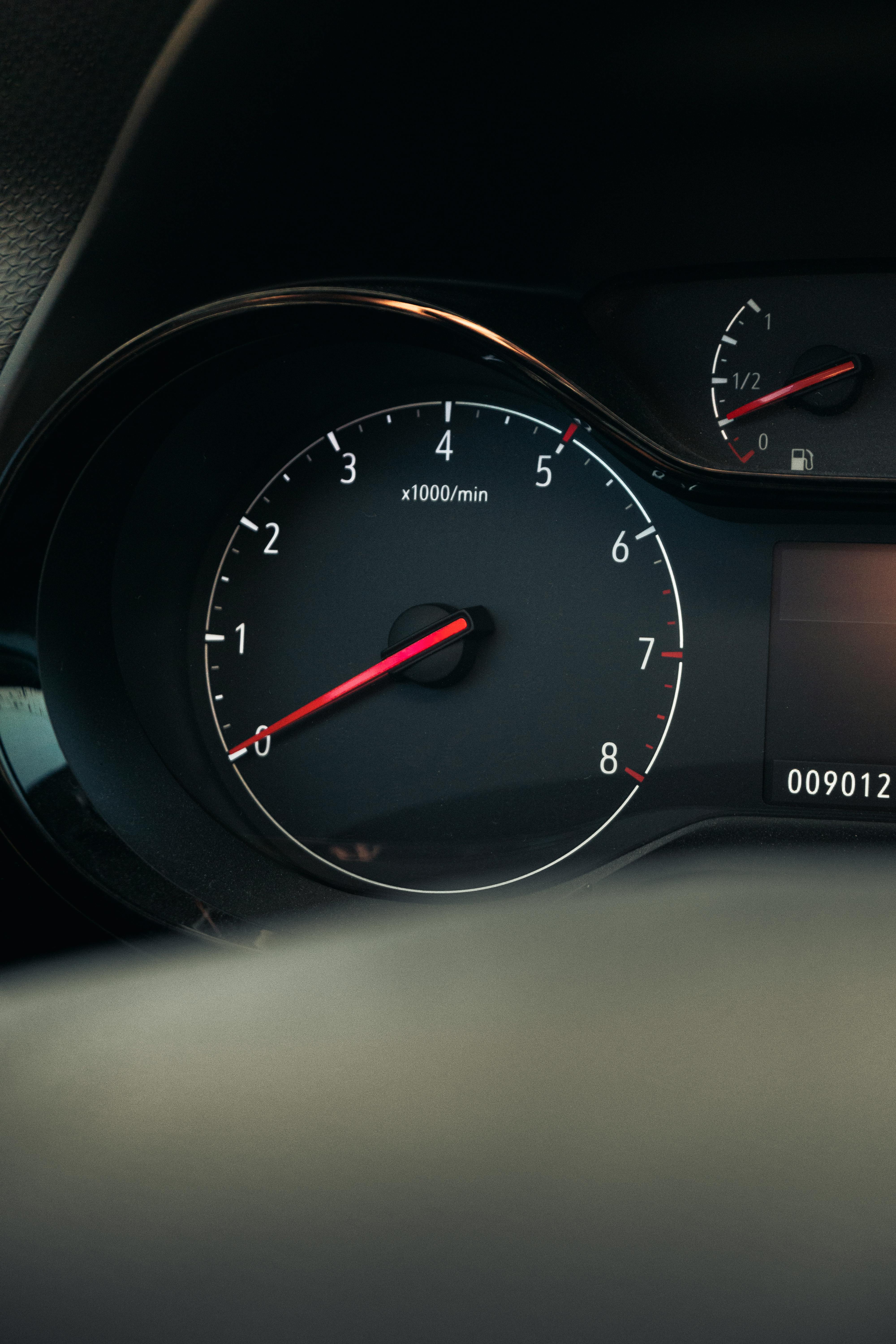 Close-up of a Tachometer in a Car · Free Stock Photo