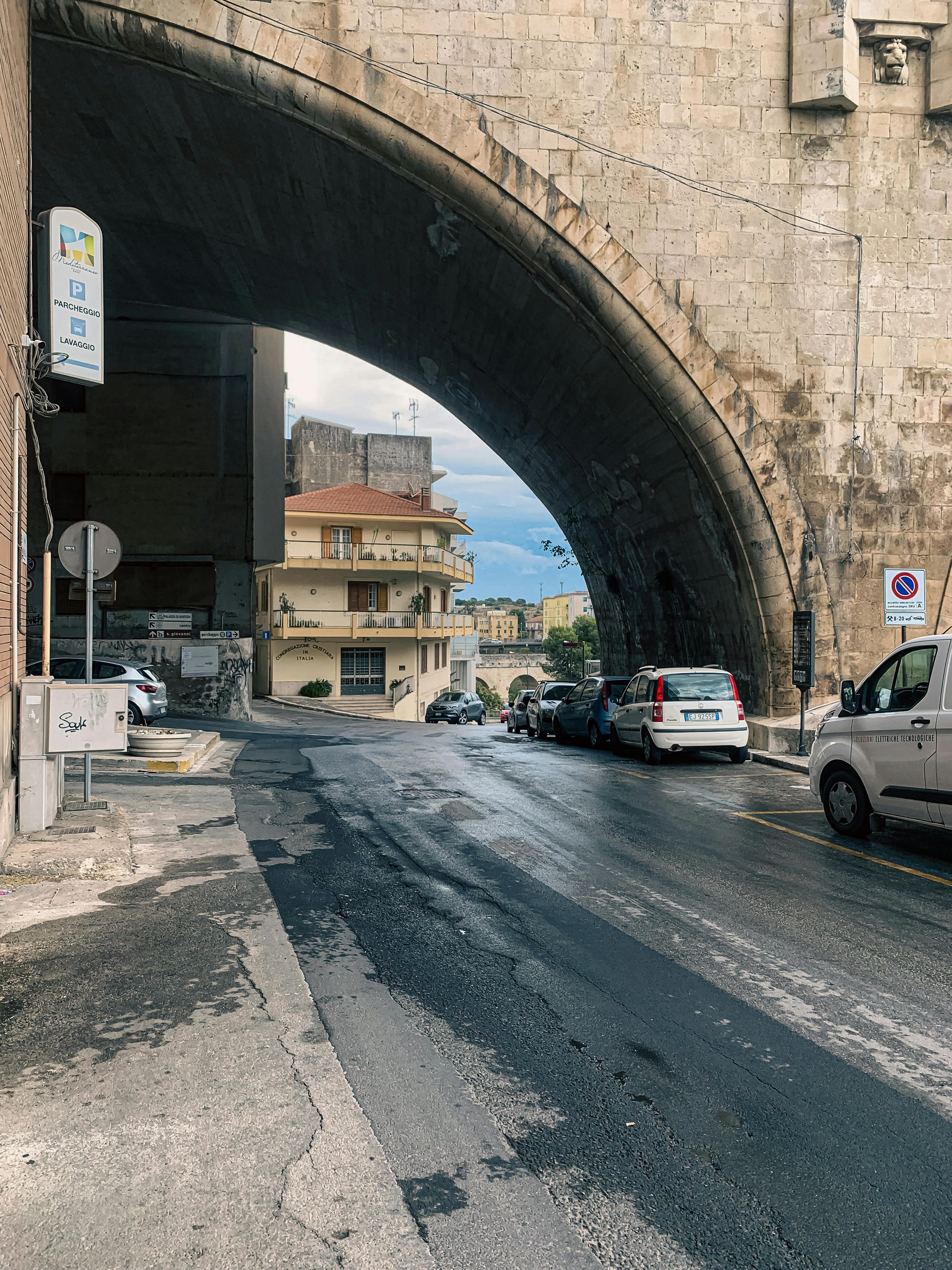 Street Under Bridge in City · Free Stock Photo